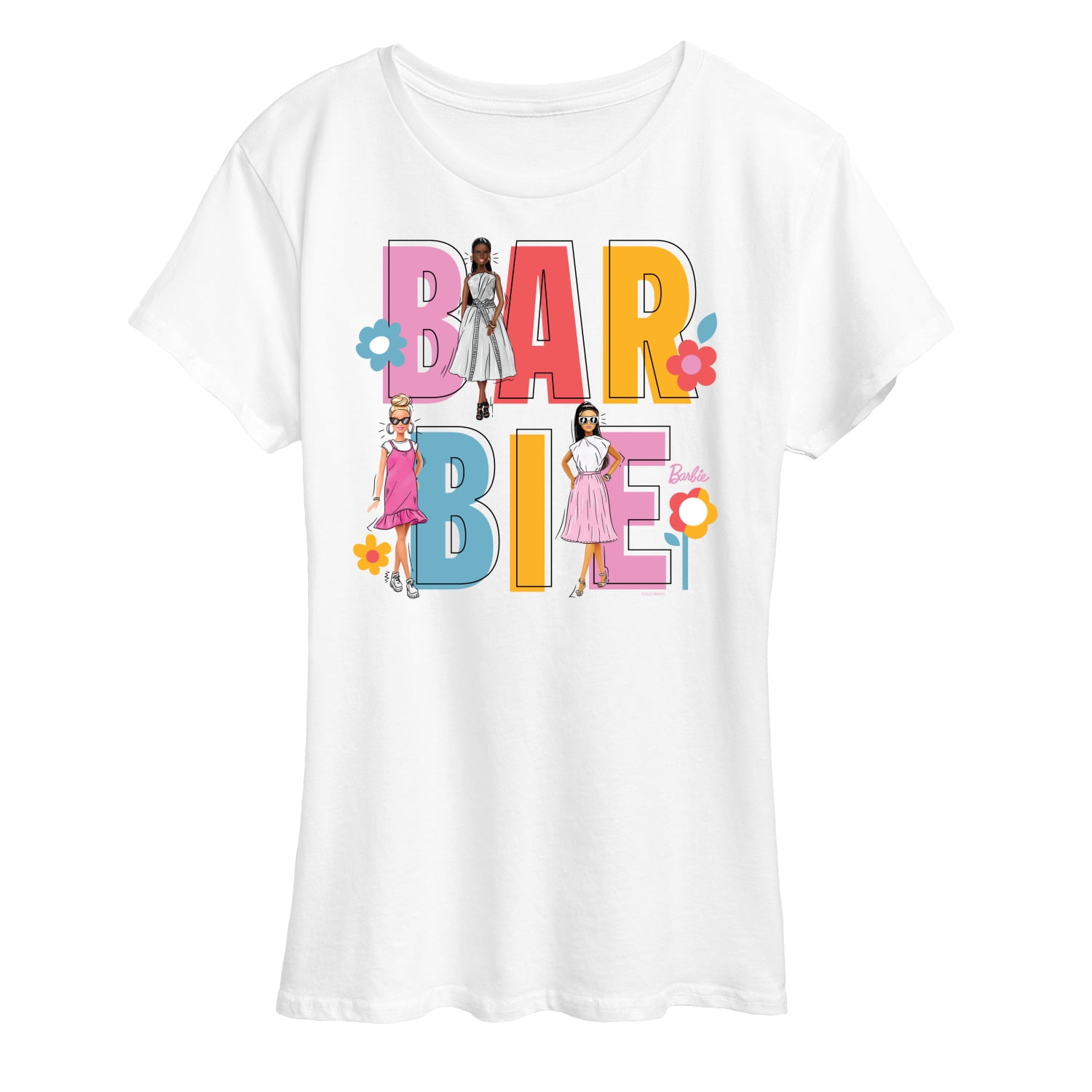 Barbie - Spring Blooming - Women's Short Sleeve Graphic T-Shirt ...