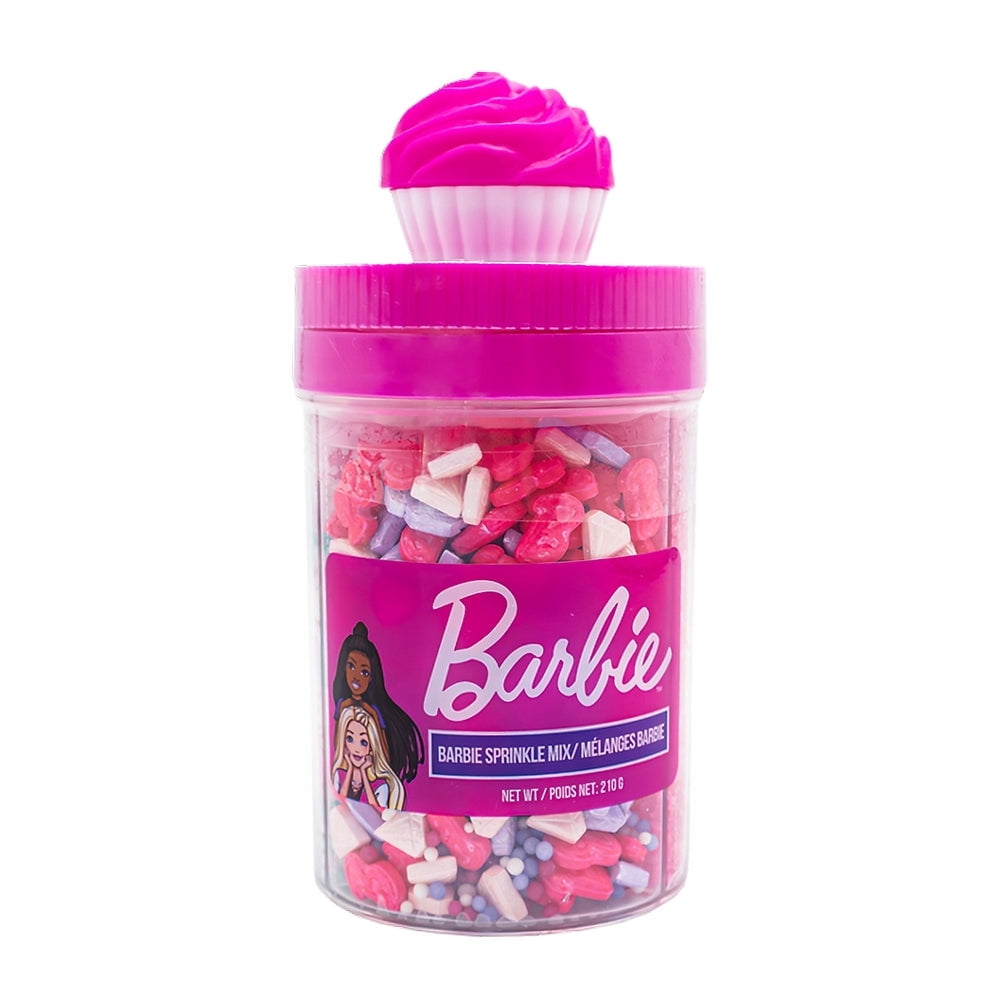 Barbie Sprinkle Mix, Three Cell Shaker, 210g/7.4 oz - Walmart.com