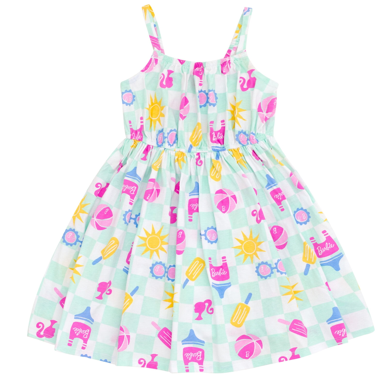 Barbie Square Neck Cami Dress Toddler to Big Kid - Walmart.com
