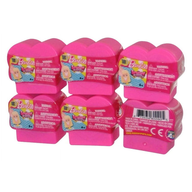 Barbie Squishy Pops Series 1 Heart Capsule Blind Mini Figure Toy Lot ...