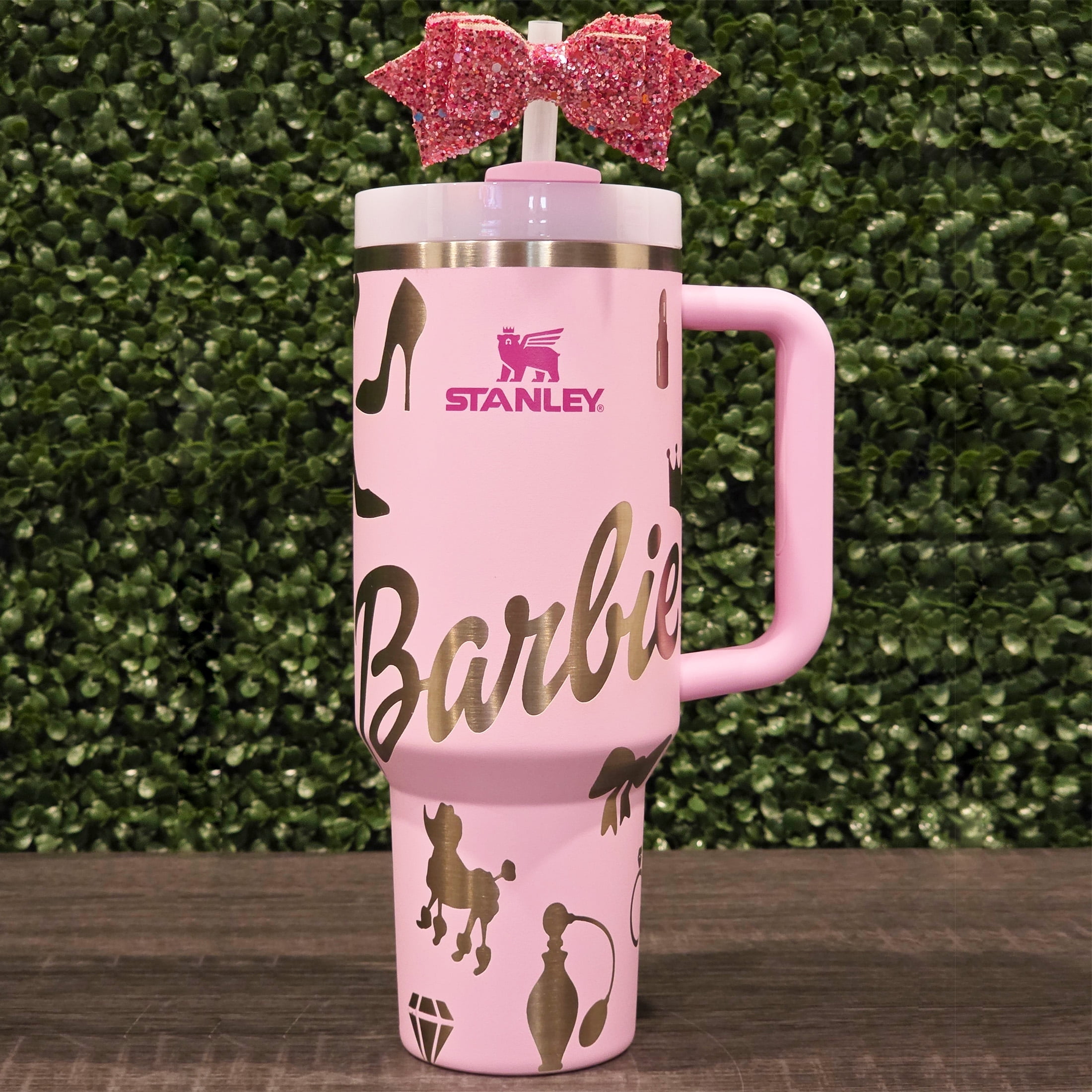 Barbie Stanley Cup 40oz | Pink Tumbler | Cherry Blossom | Custom Laser ...