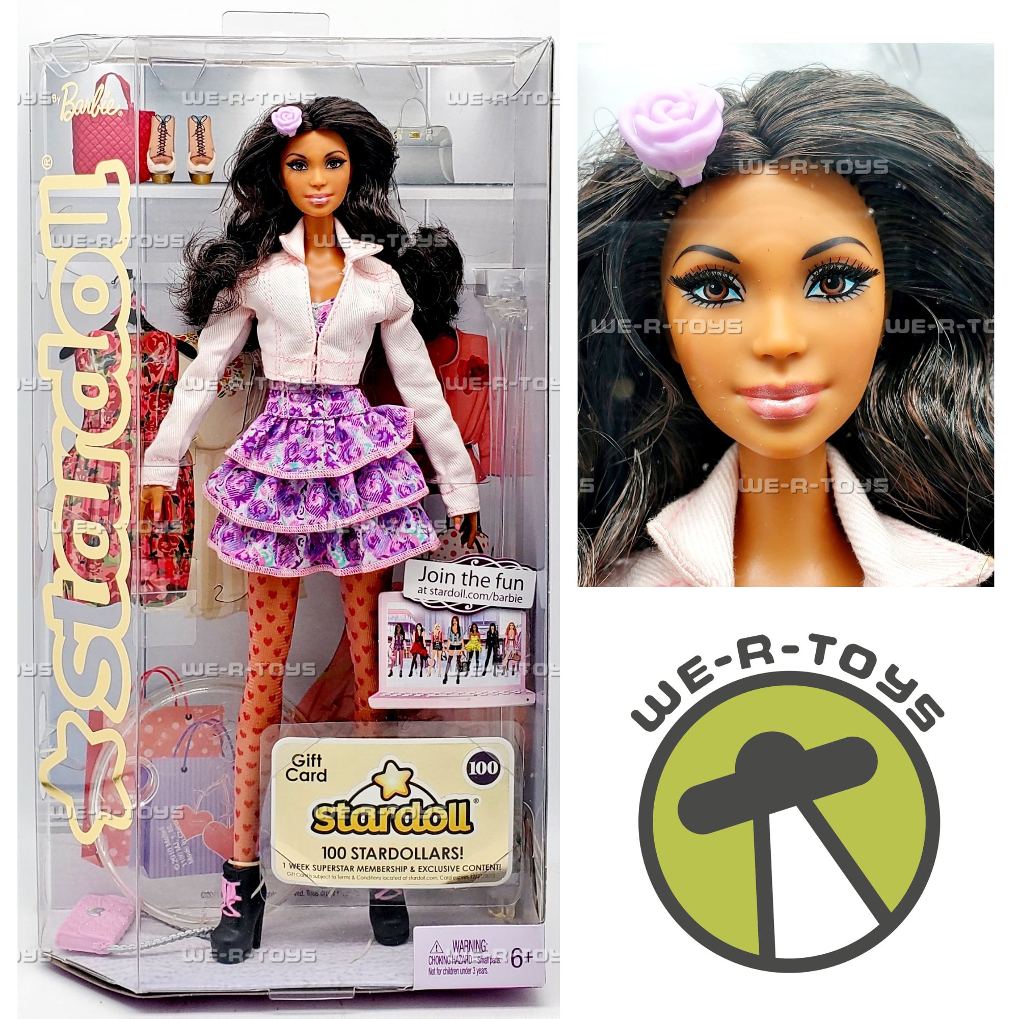 Barbie Stardoll Pretty in Pink African-American Doll 2011 Mattel W2199 ...