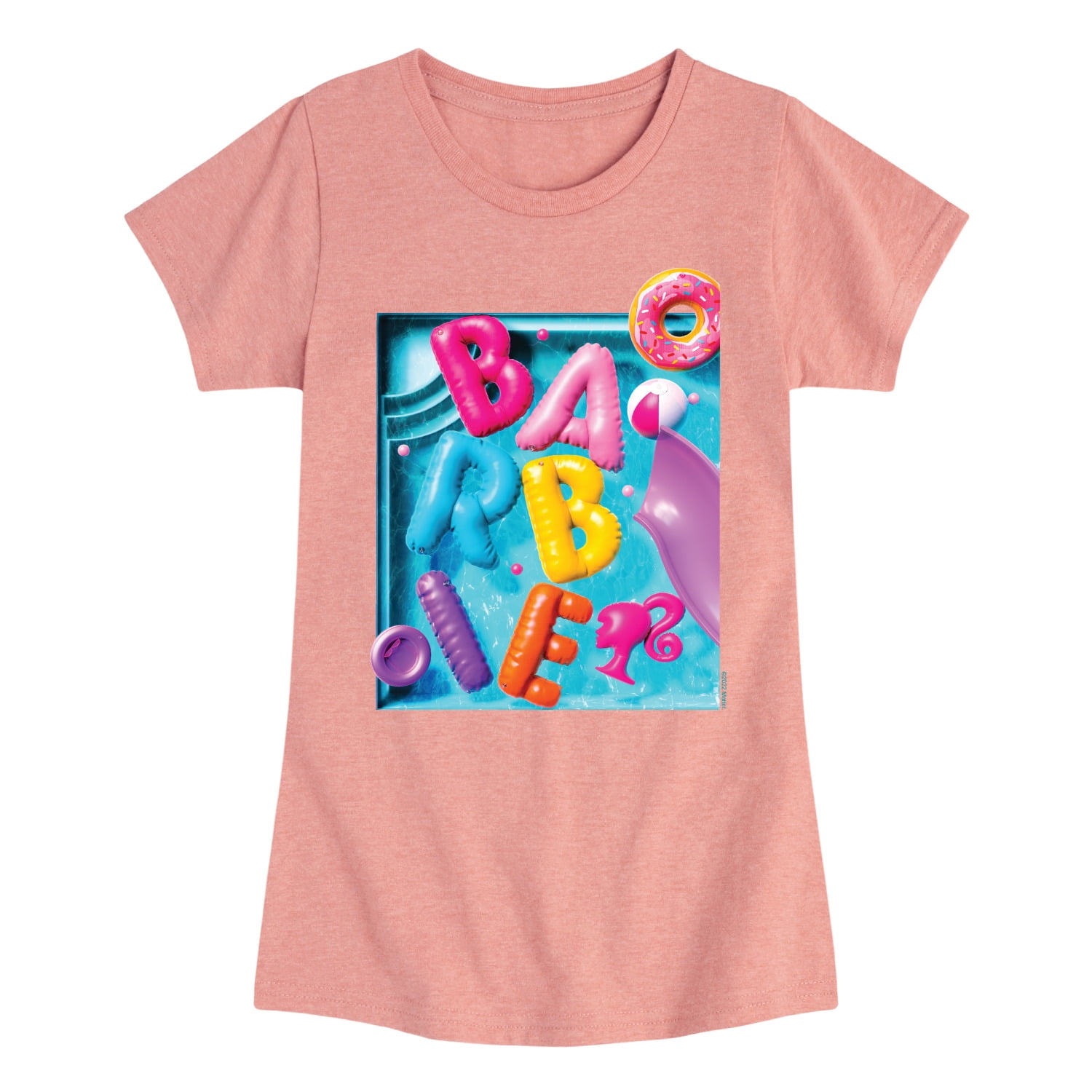 Barbie - Summer Pool Floaties - Toddler And Youth Girls Raglan Graphic ...