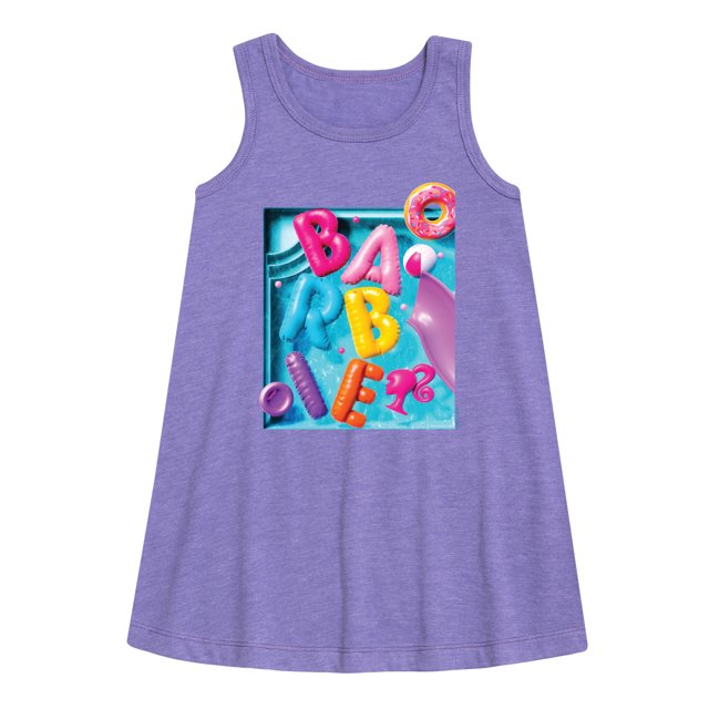 Barbie - Summer Pool Floaties - Toddler and Youth Girls A-line Dress ...