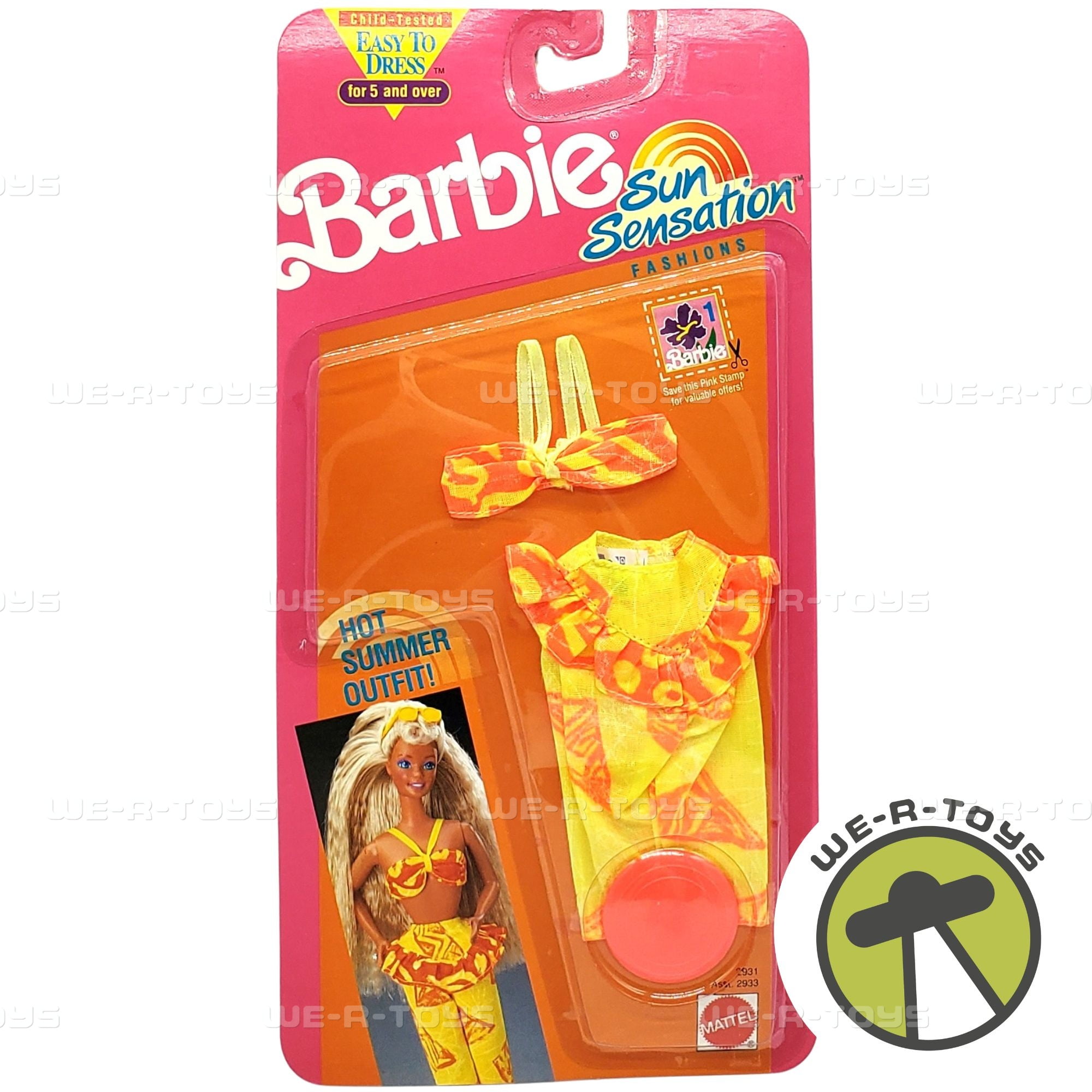 Barbie Sun Sensation Fashions - Easy To Dress 1991 Mattel 2931 ...