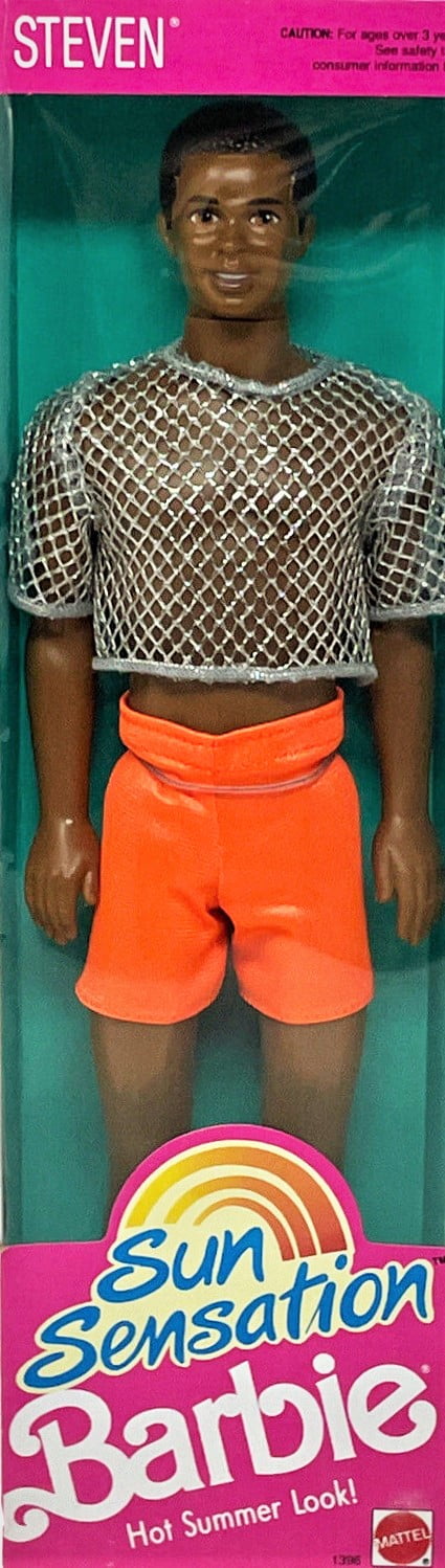 Barbie Sun Sensation Steven African American Doll 1991 Mattel No. 1396 ...