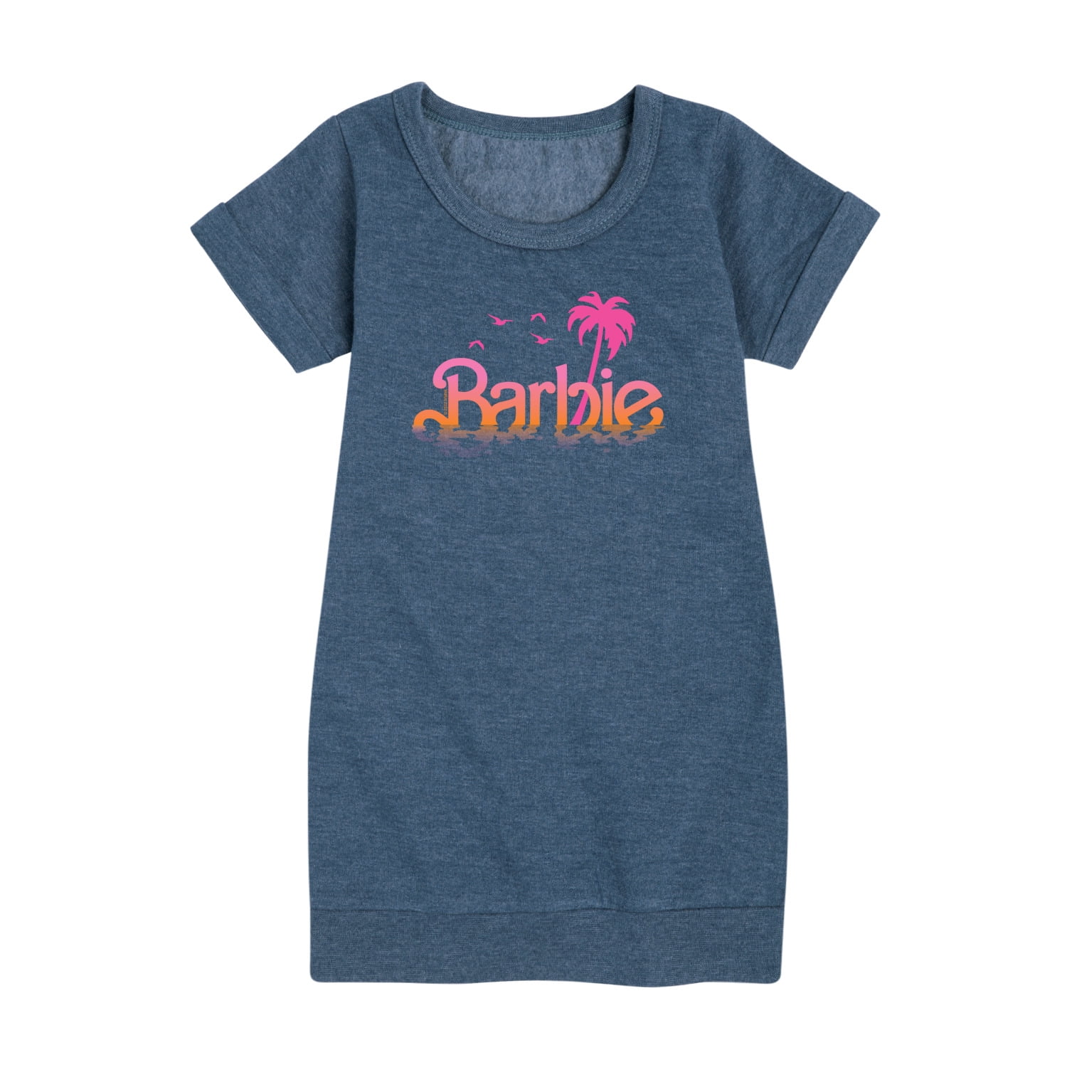 Barbie - Sunset and Palm Trees - Toddler And Youth Girls Fleece Dress ...