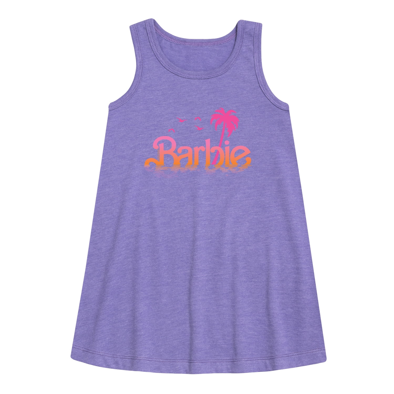 Barbie - Sunset and Palm Trees - Toddler and Youth Girls A-line Dress ...