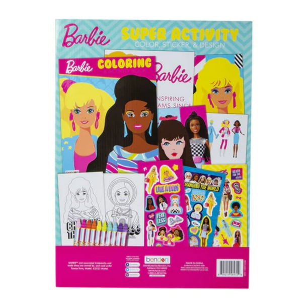 super coloring barbie