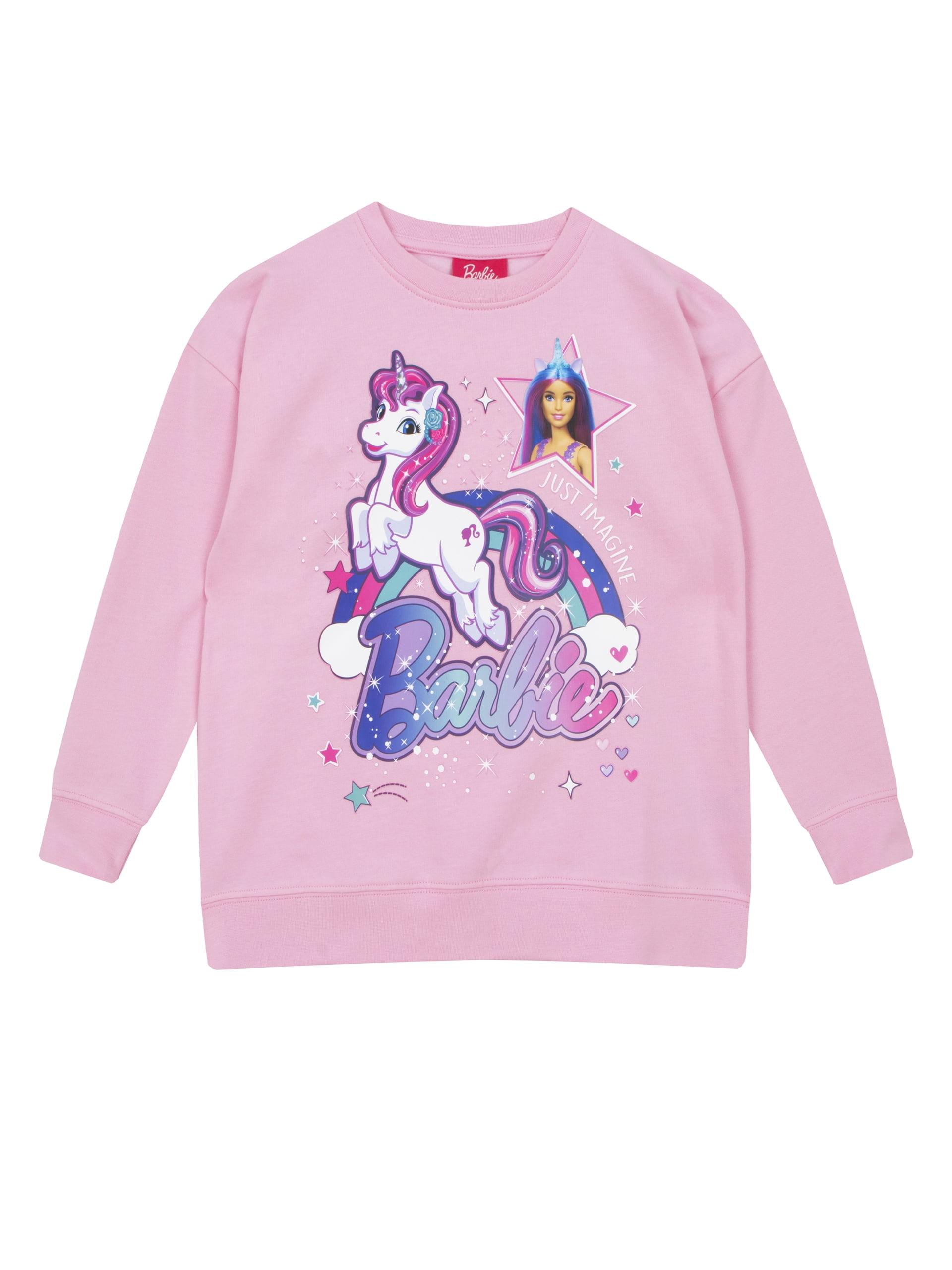 Barbie Sweater Pink Sizes 3T-10 - Walmart.com