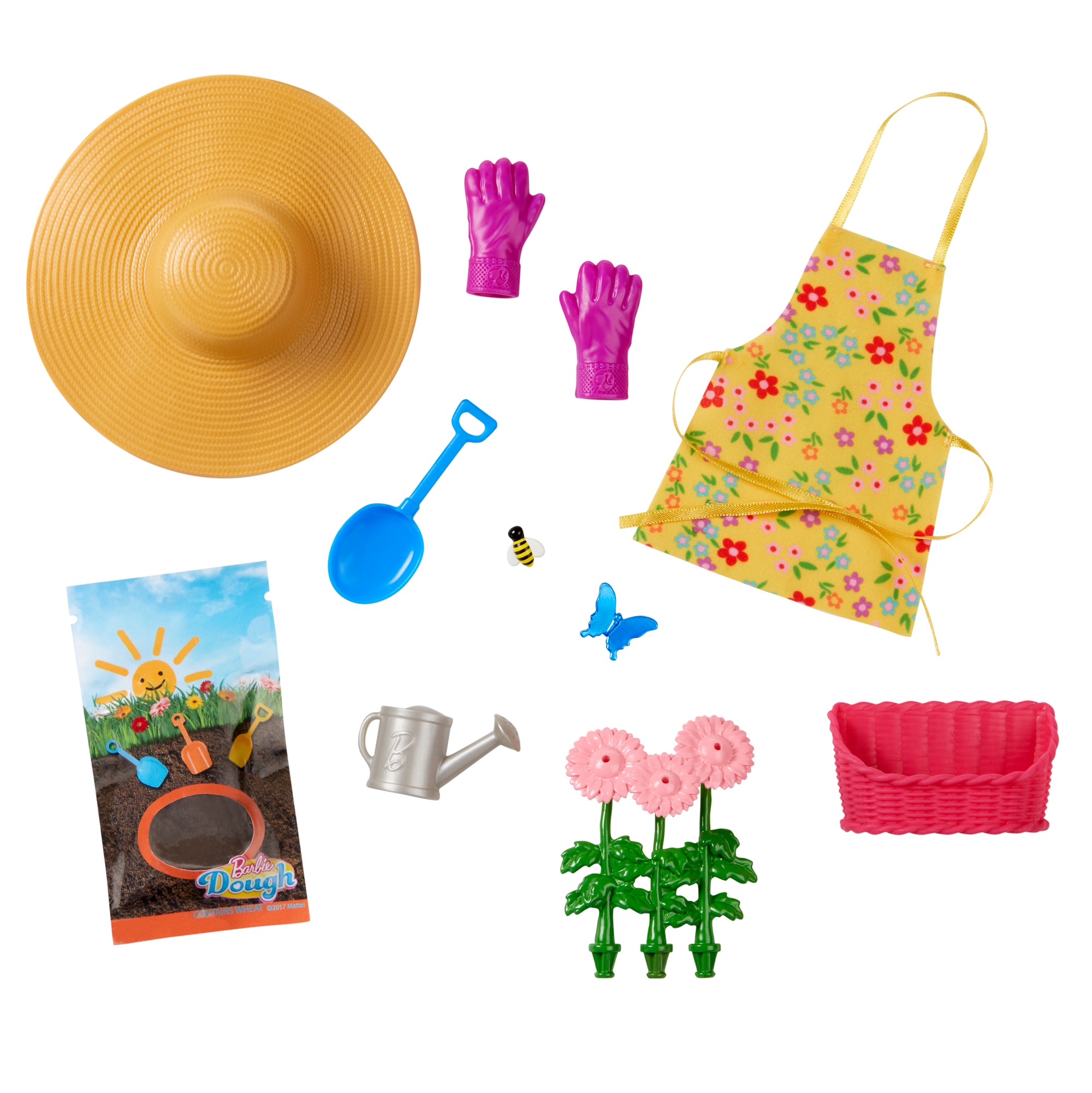 Barbie Sweet Orchard Farm Fashions & Accessories, 10 Pieces With ...