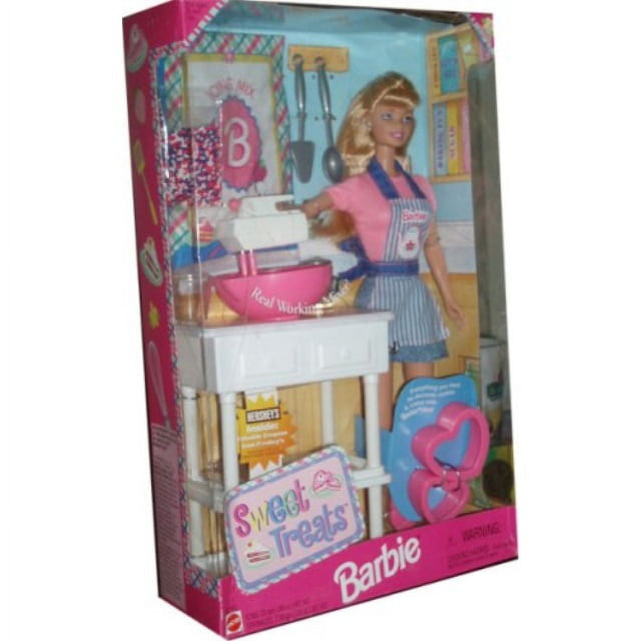 Barbie Sweet Treats Collectible Doll, Realworking Mixer and Shaker ...