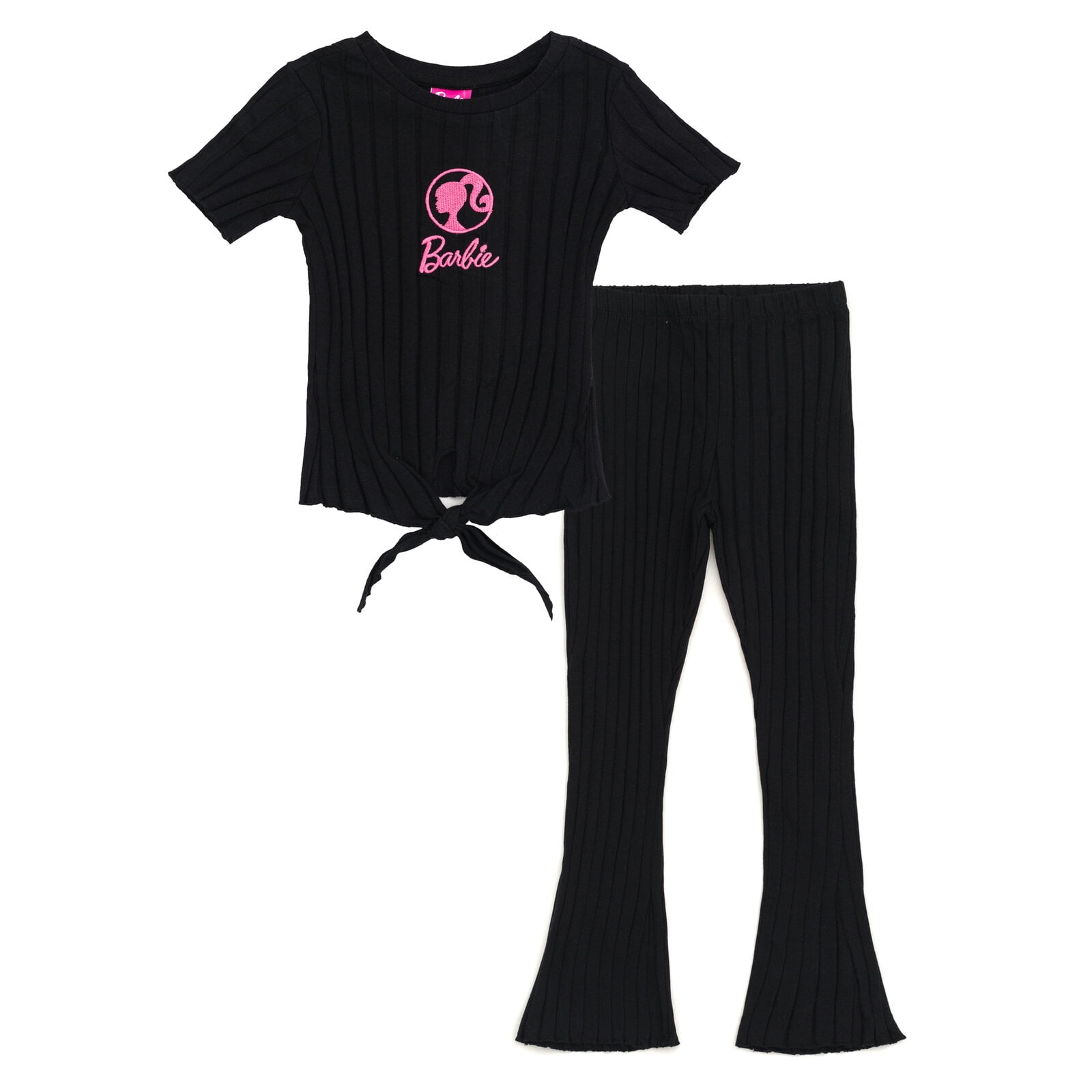 Barbie T-Shirt and Flare Pants Outfit Set Toddler to Big Kid - Walmart.com