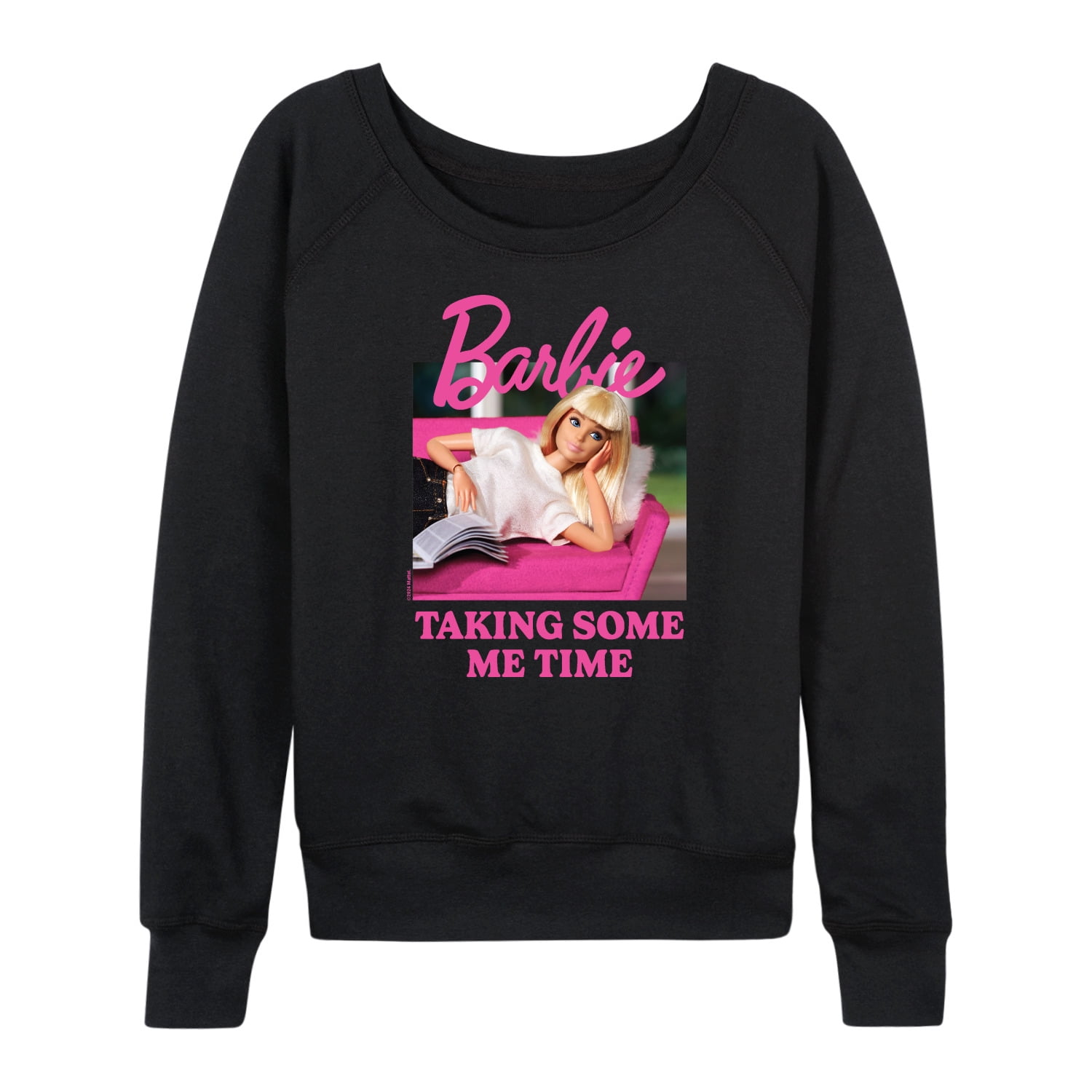 Barbie - Taking Some Me Time - Women's French Terry Long Sleeve Shirt ...