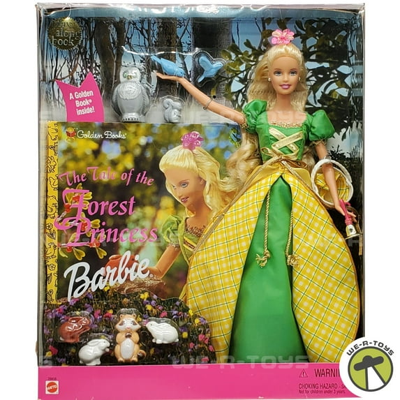 The Tale of the Forest Princess Barbie Doll with A Golden Book 2000 ...