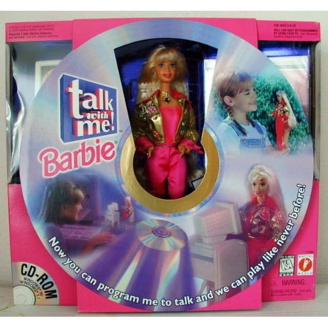 Interactive Talk with Me Barbie Doll with CD ROM (1997) Toy - Walmart.com