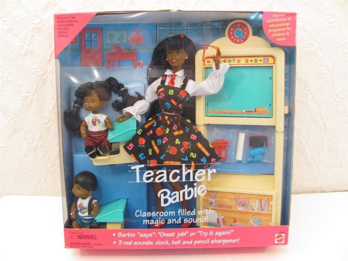 Barbie Teacher doll playset with real sonds and 2 students - 1995 ...