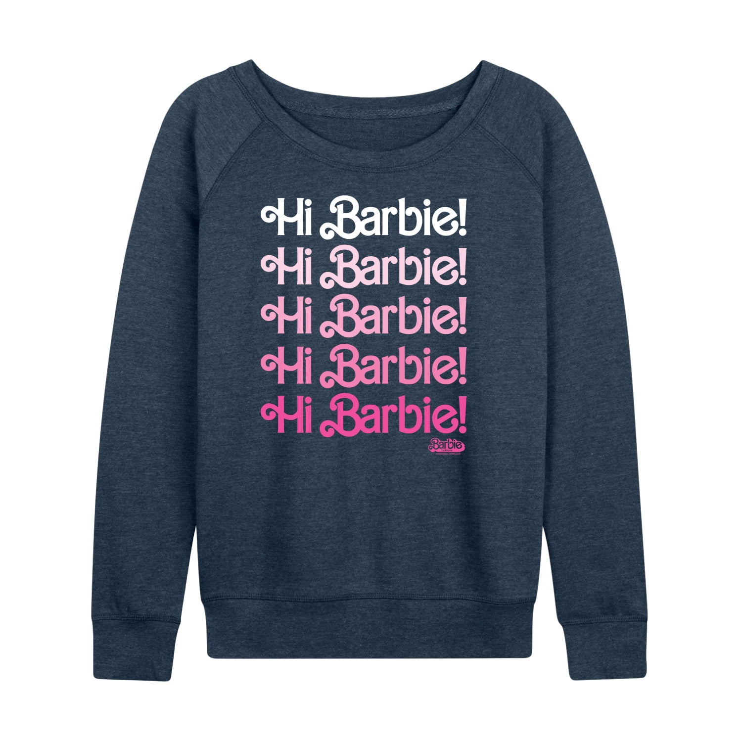Barbie The Movie - Hi Barbie Stacked - Women's Lightweight French Terry ...