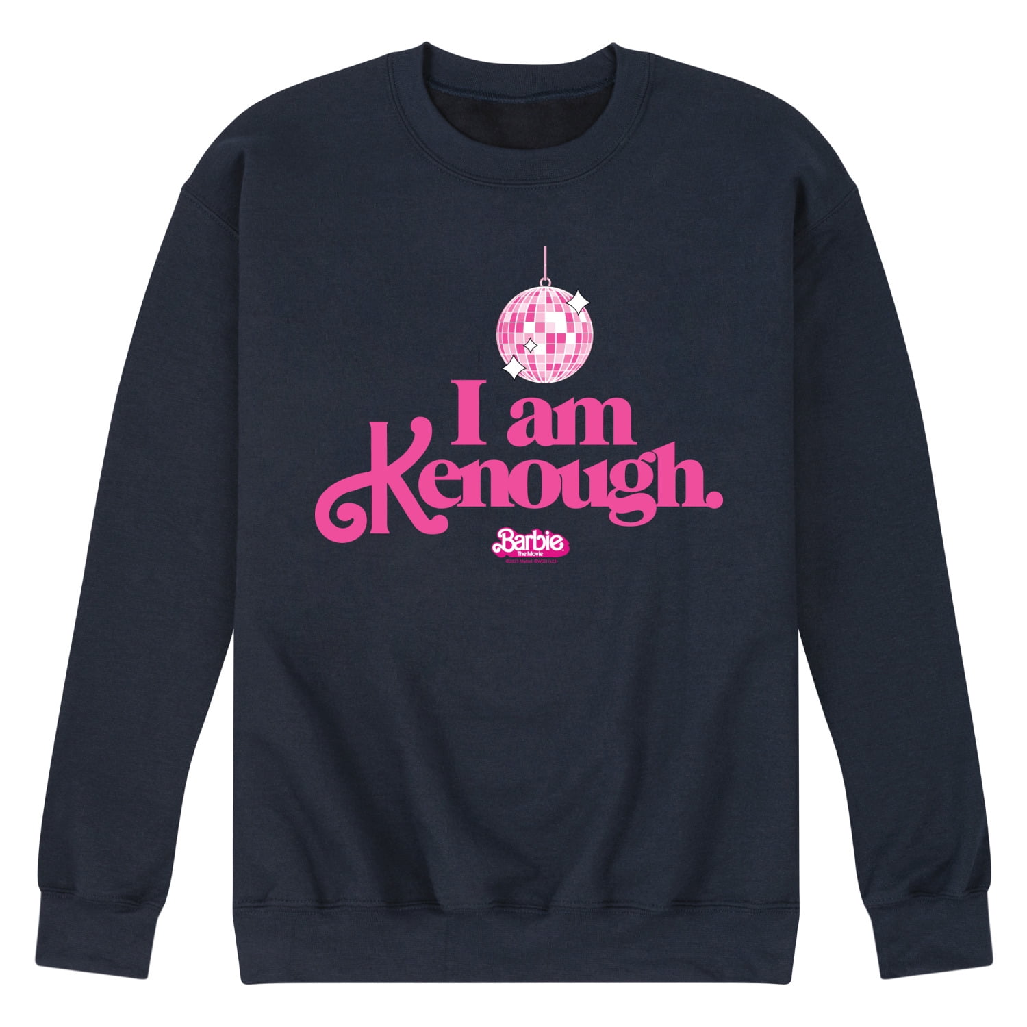 Barbie The Movie - I Am Kenough Disco Ball - Men's Crew Neck Fleece ...