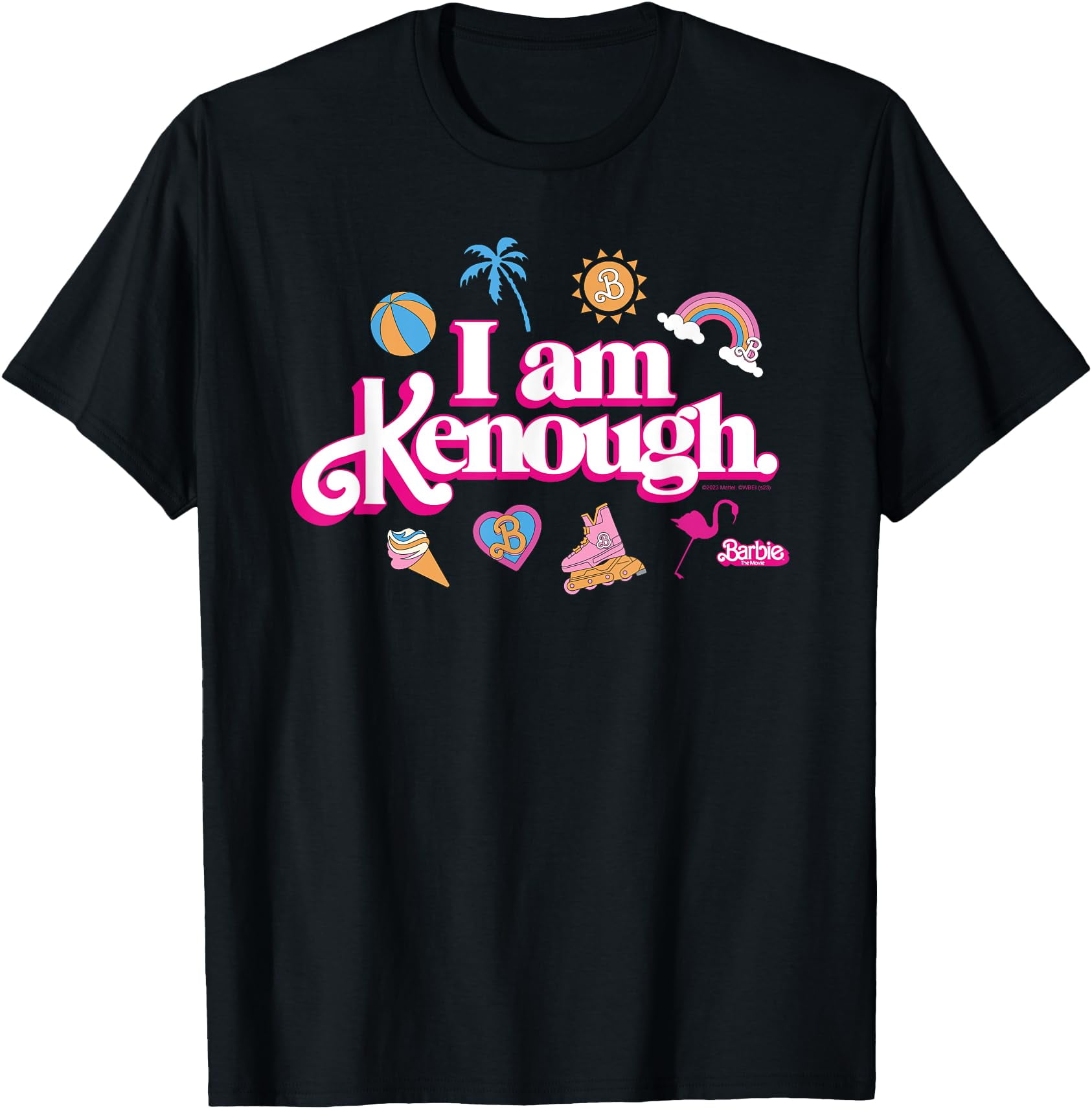 Barbie The Movie - I Am Kenough Icons T-Shirt - Walmart.com