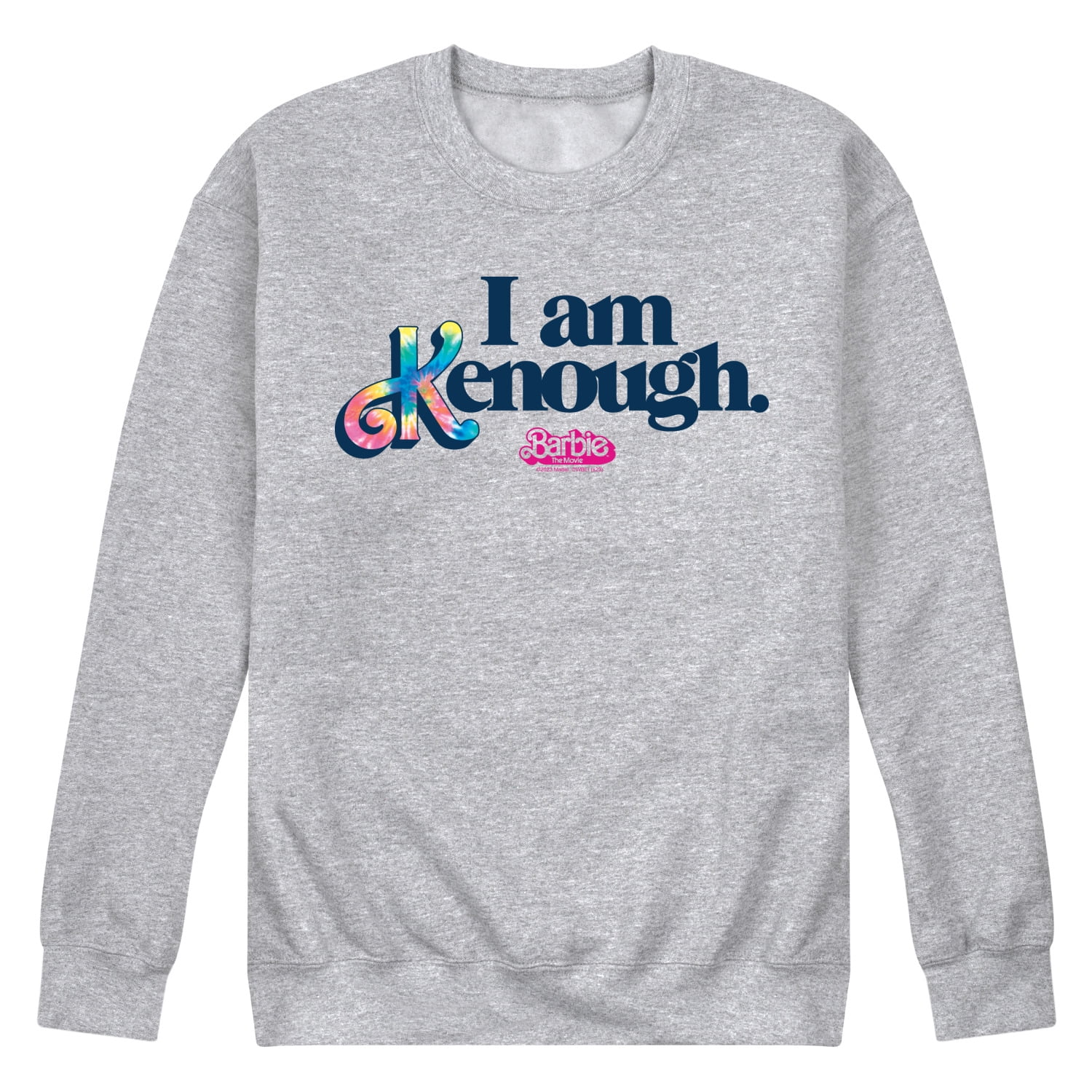 Barbie The Movie - I Am Kenough Tie Dye - Men's Crew Neck Fleece ...