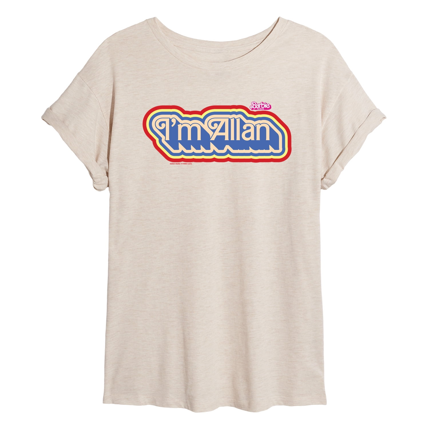 Barbie The Movie - I'm Allen - Juniors Ideal Flowy Muscle T-Shirt ...
