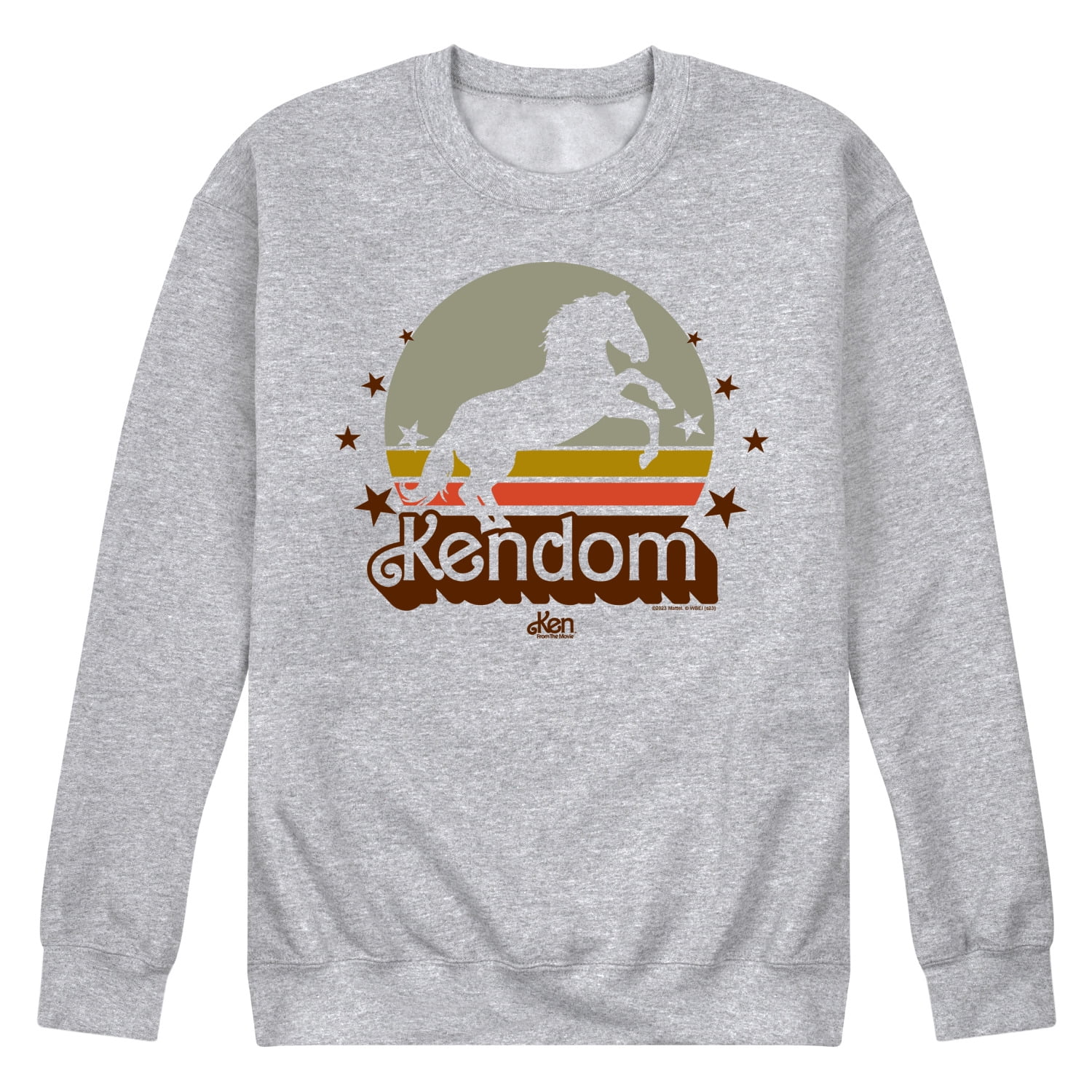 Barbie The Movie - Kendom Western - Men's Crew Neck Fleece Pullover ...