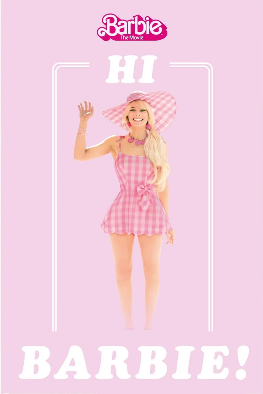 Barbie The Movie - Movie Poster (Margot Robbie - Hi Barbie!) (Size: 24 ...
