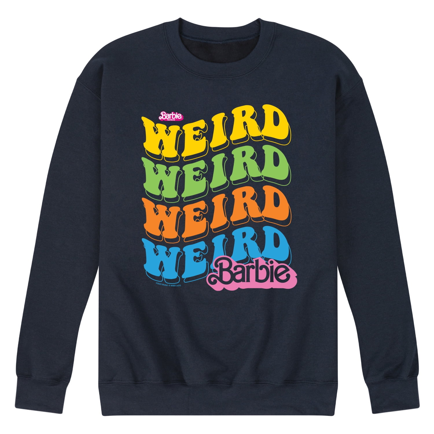 Barbie The Movie - Weird Stack - Men's Crew Neck Fleece Pullover ...