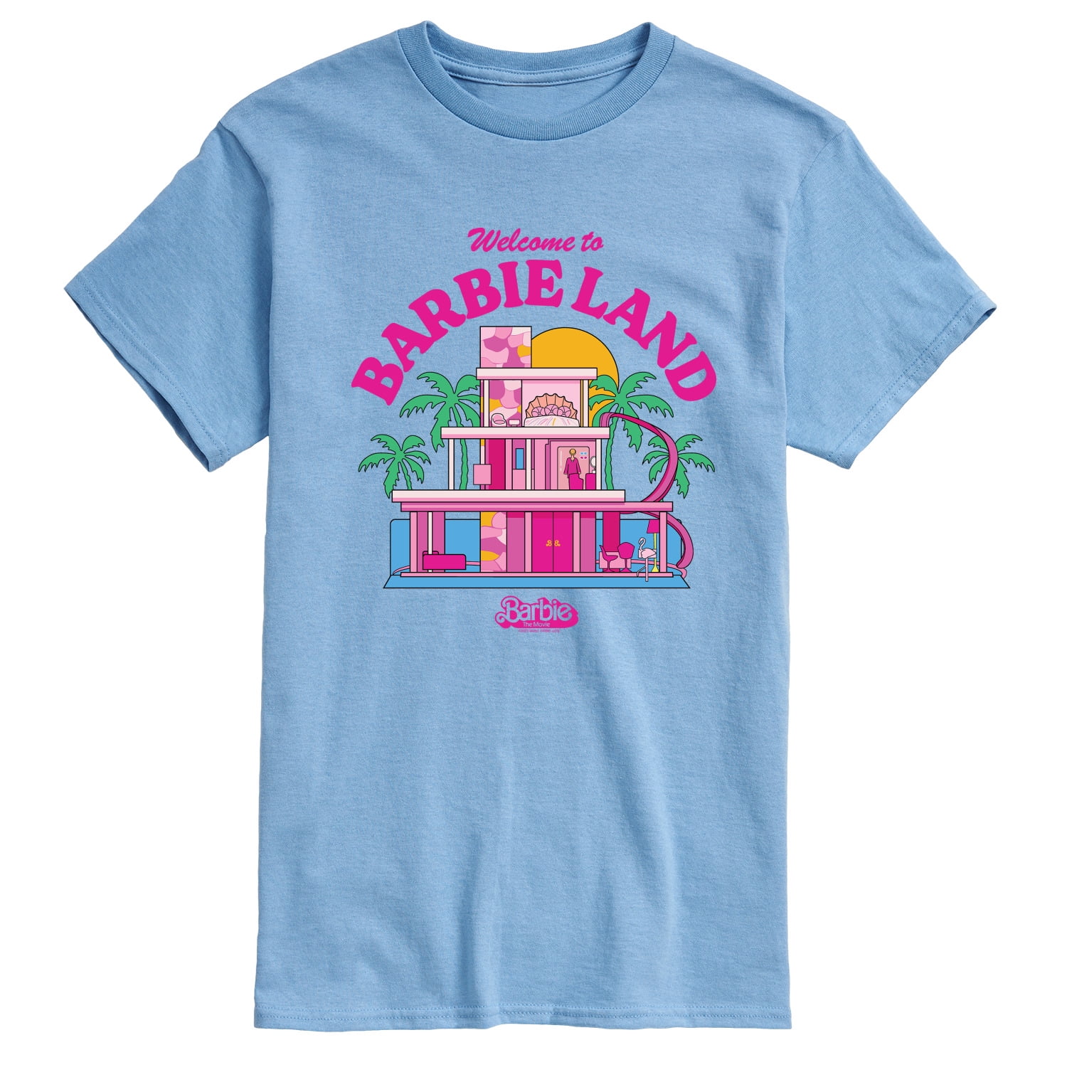 Barbie The Movie - Welcome To Barbie Land - Men's Short Sleeve Graphic ...