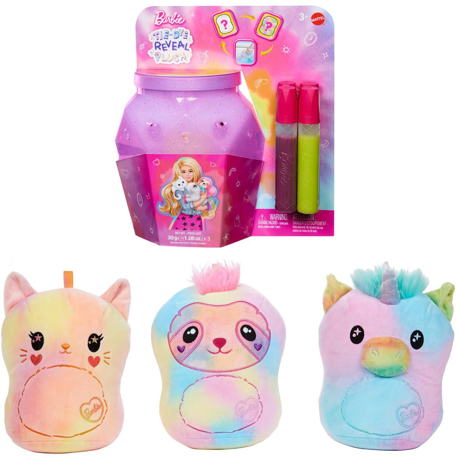 Barbie Tie-Dye Reveal Plush Kit Case of 4 - Walmart.com