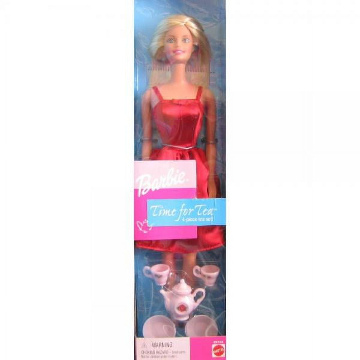 Barbie Time For Tea Doll w 4 Piece Tea Set (2000) - Walmart.com