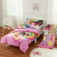 Barbie Toddler Bedding, 5Pc Set, Comforter, Sheet, Pillowcase, Throw ...