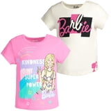 Barbie Toddler Girls 2 Pack Graphic Tee Shirts, Stylish Clothes for Big ...