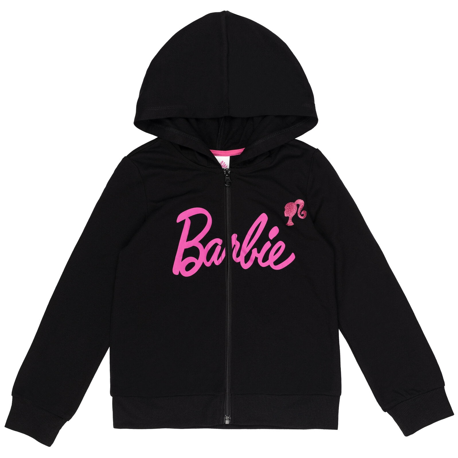 Barbie Toddler Girls Stylish French Terry Zip Up Hoodie Sweatshirt ...