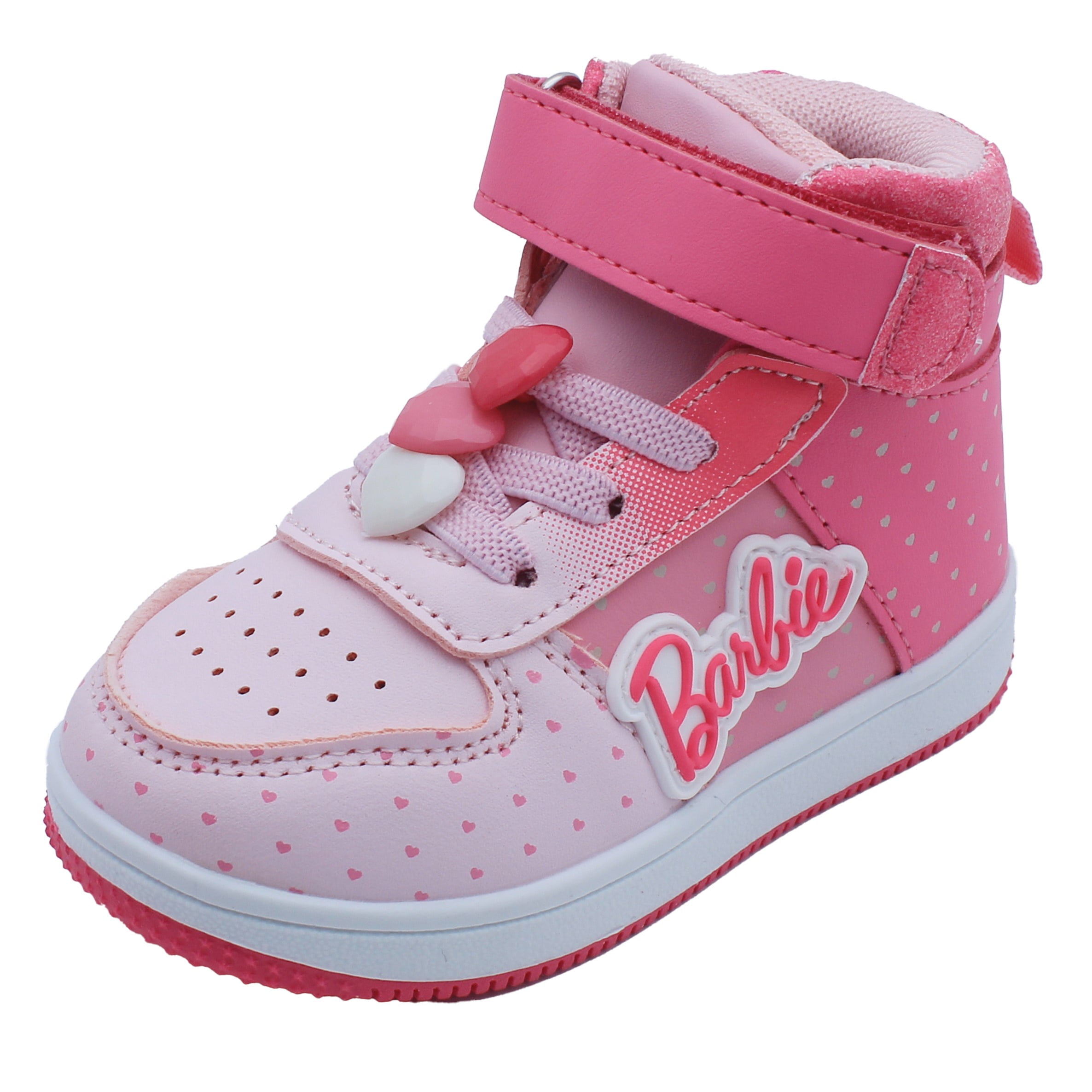 Barbie Toddler Girls' High-Top Sneakers - Multi-Pink, Size 8 - Walmart.com