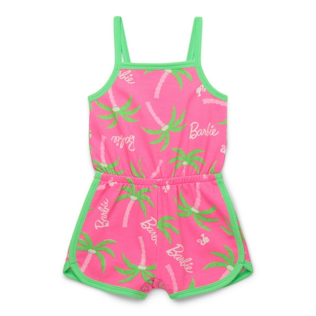Barbie Toddler Girls' Sleeveless Print Romper, Sizes 12M-5T - Walmart.com
