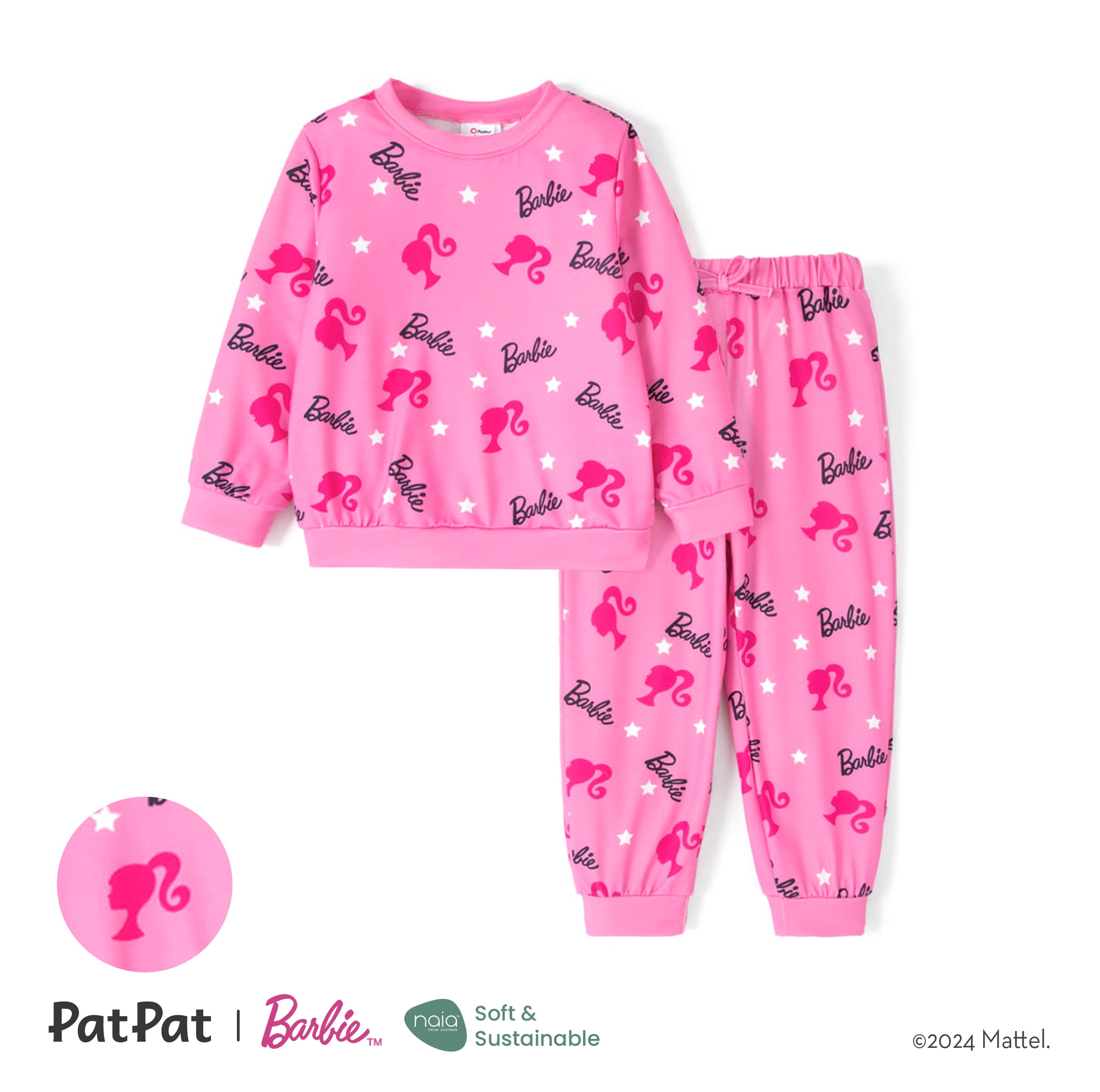 Barbie Toddler Girls Sweatshirt Pullover Top and Jogger Pants 2 Pieces ...