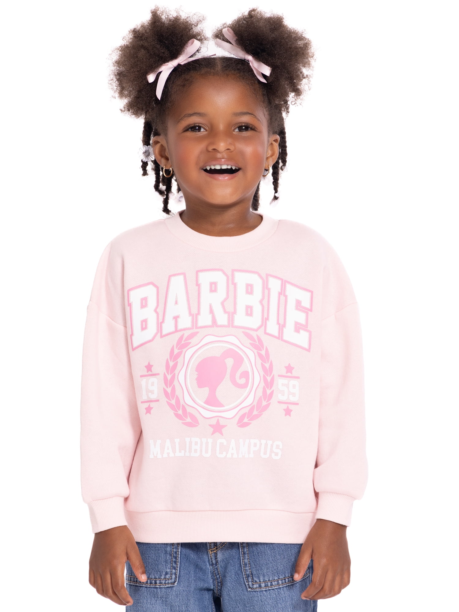 Barbie Toddler Girls Graphic Crewneck Sweatshirt with Long Sleeves ...