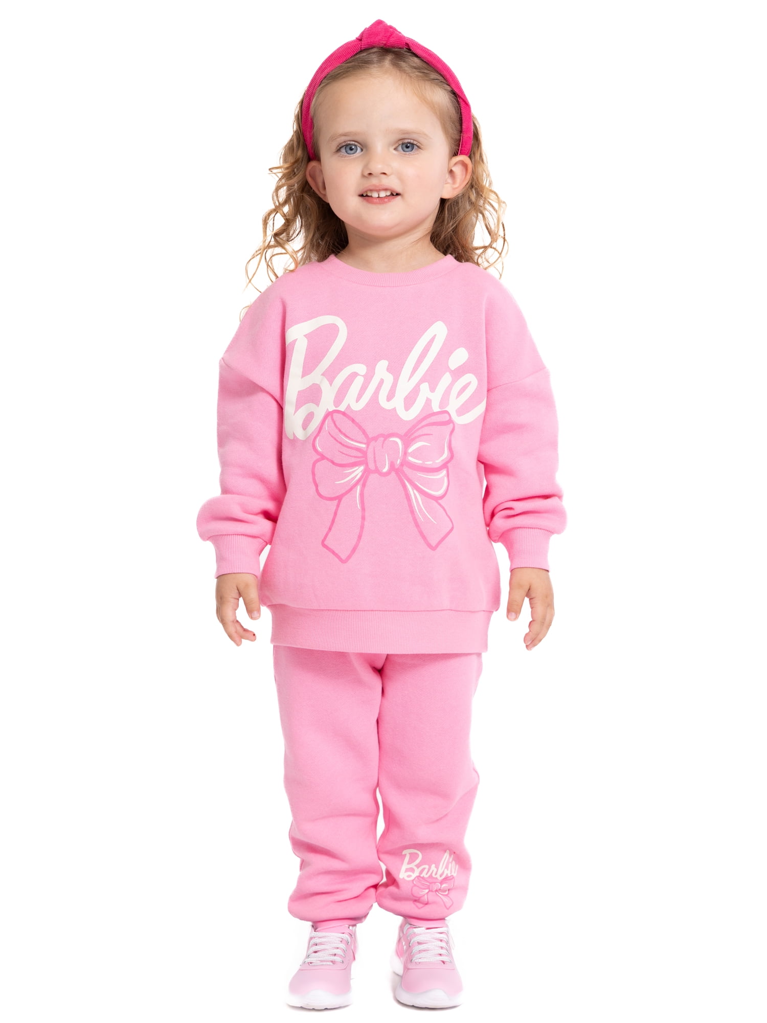 Barbie Toddler Girls Graphic Sweatshirt and Joggers Set, 2-Piece, Sizes ...