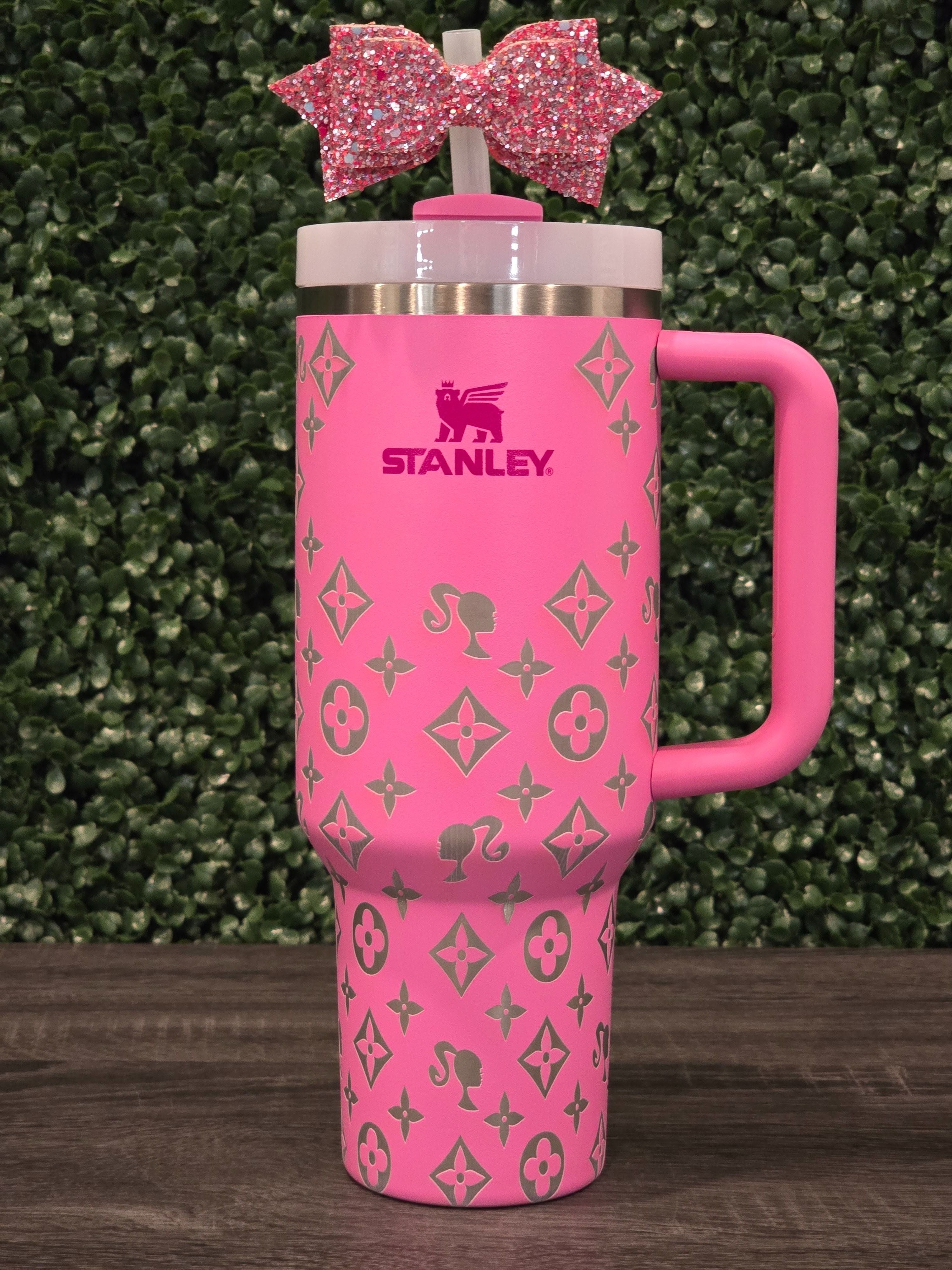 Barbie Stanley Cup 40oz | AUTHENTIC | Peony Pink Tumbler | Laser ...