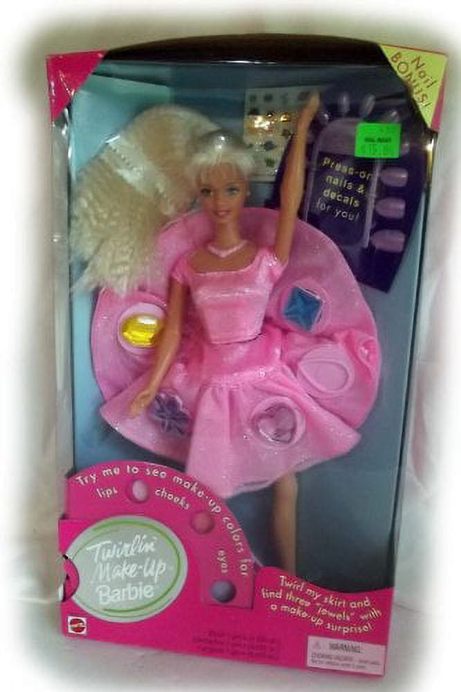 Twirlin' Make-Up Barbie Doll with Nail Bonus 1997 Mattel 18421 ...