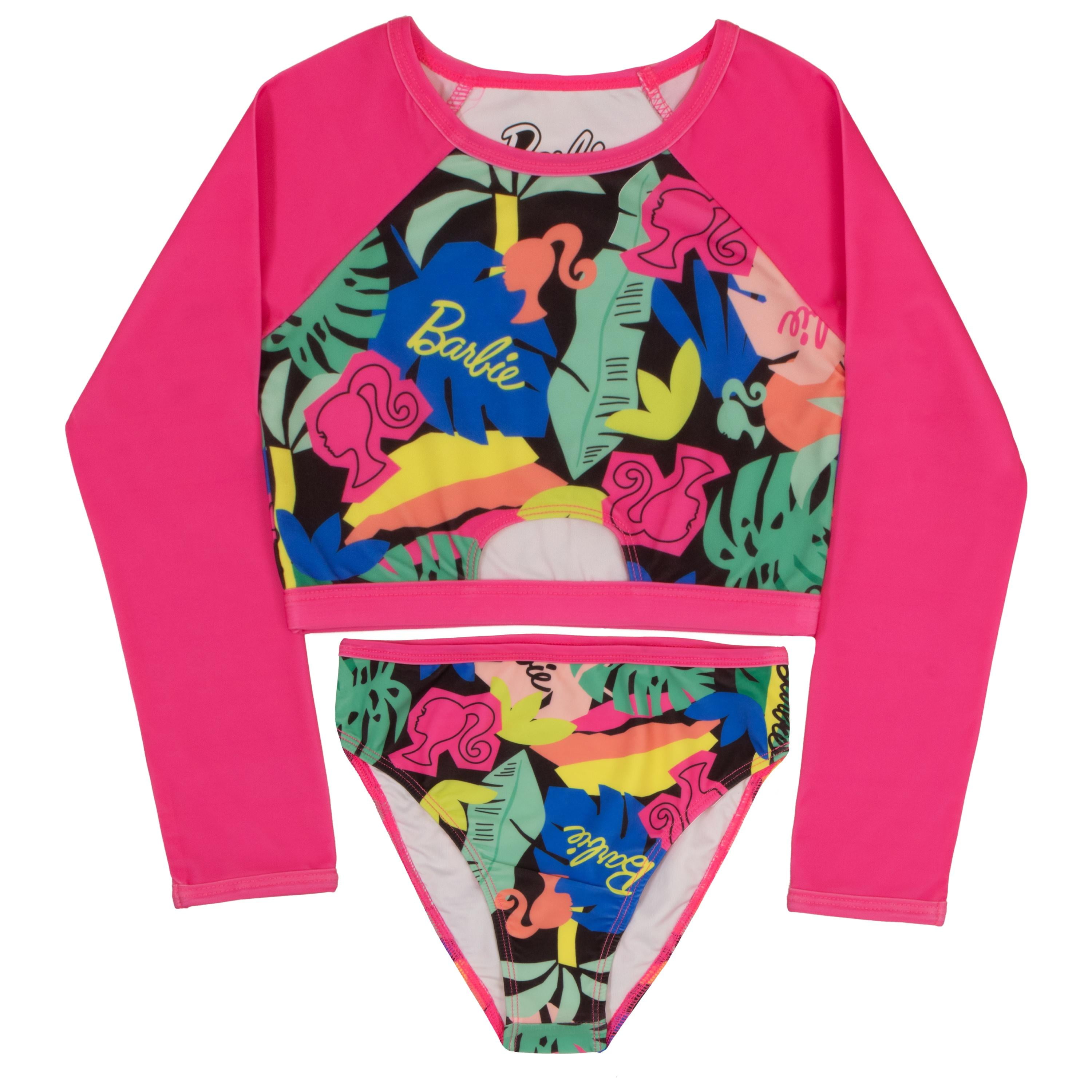 Barbie Two Piece Girls Swimsuit Set Tropical Barbados Ubuy