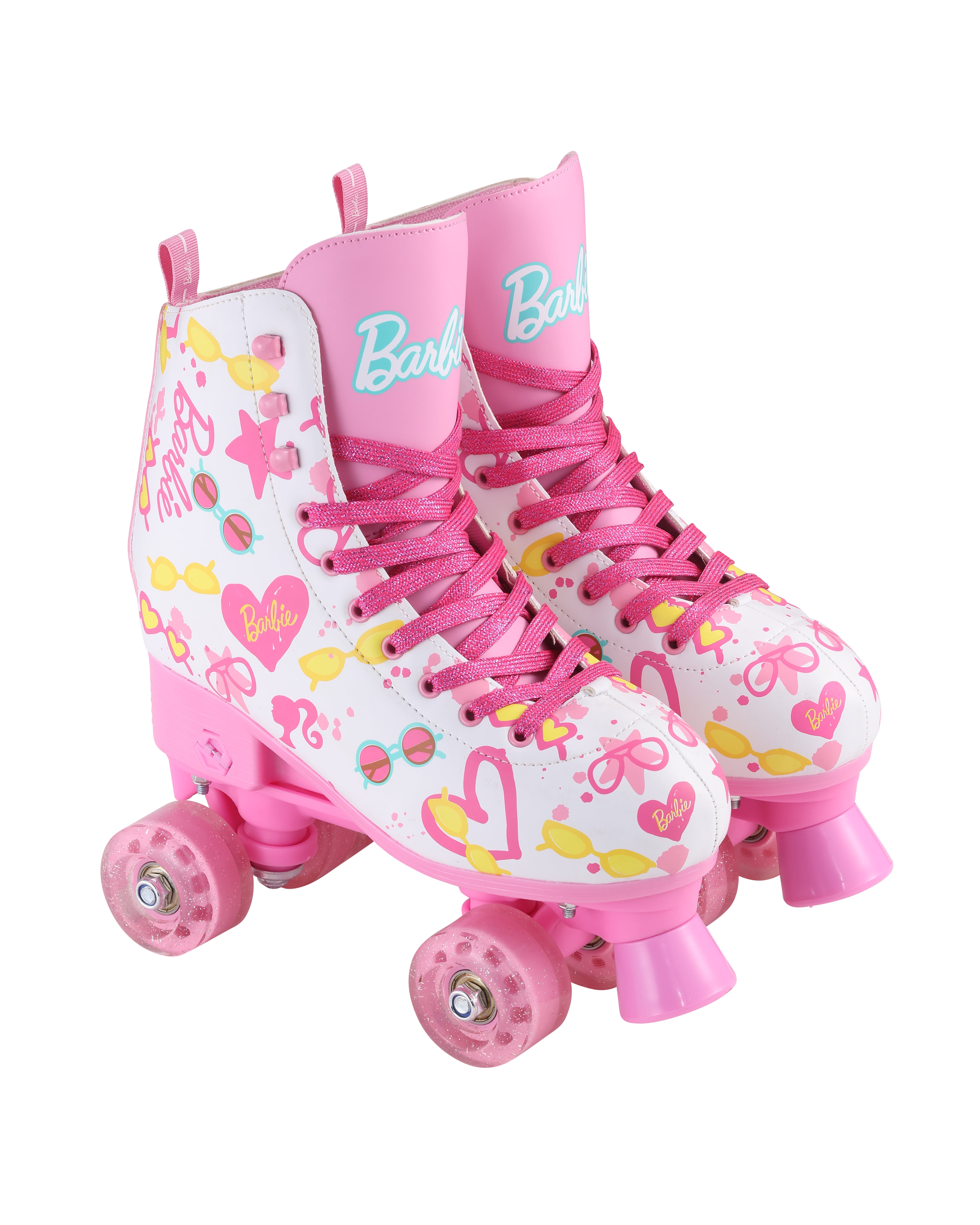 Barbie Unisex Adjustable Straps Roller Skates, Pink, 5.91 in - Walmart.com