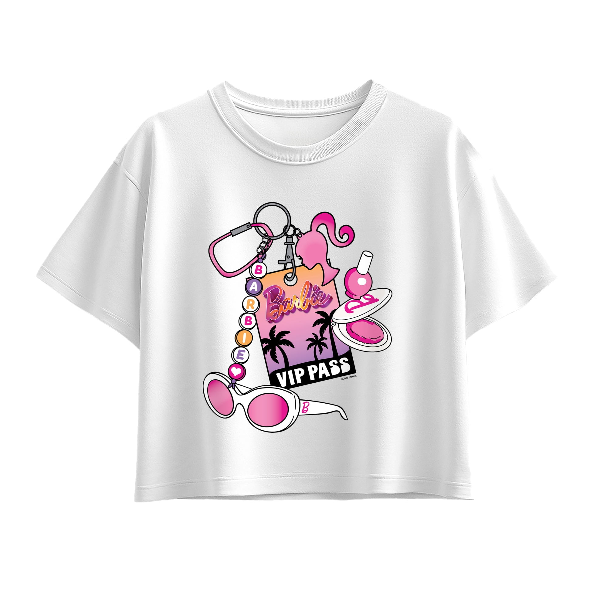 Barbie - VIP Pass - Youth Girls Boxy T-Shirt - Walmart.com