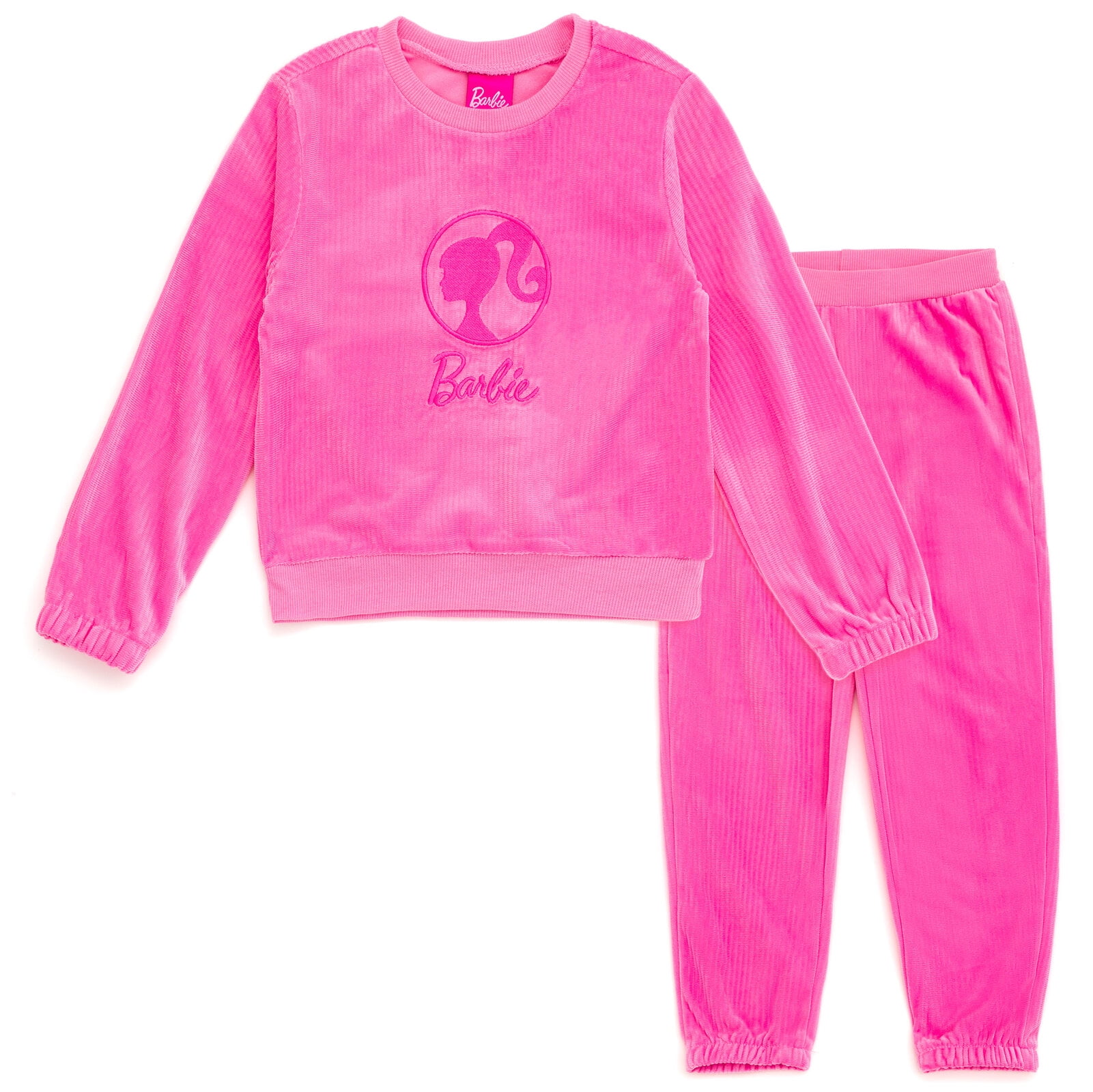Barbie Velour Sweatshirt and Jogger Pants Outfit Set Toddler to Big Kid ...