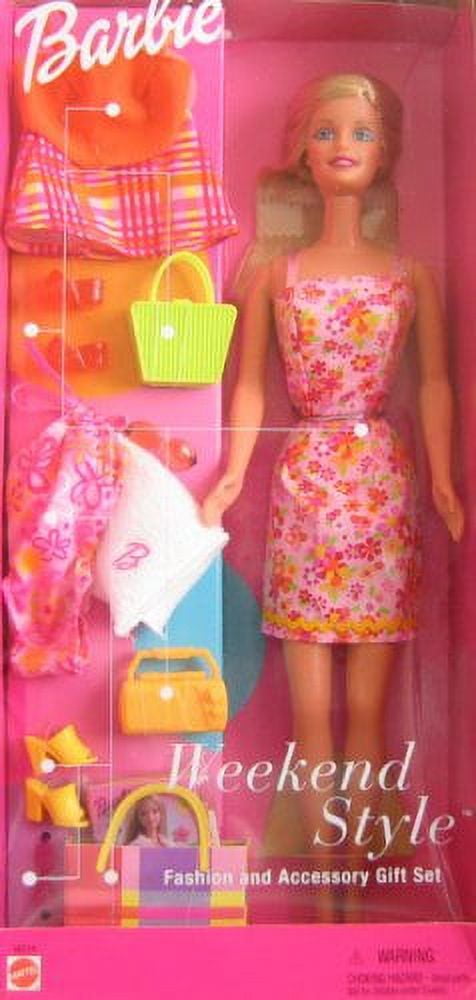 Barbie Weekend Style Fashion and Accessory Gift Set Doll 2001 Mattel ...