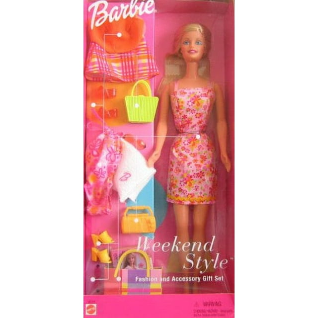 Barbie Weekend Style Fashion and Accessory Gift Set Doll 2001 Mattel ...