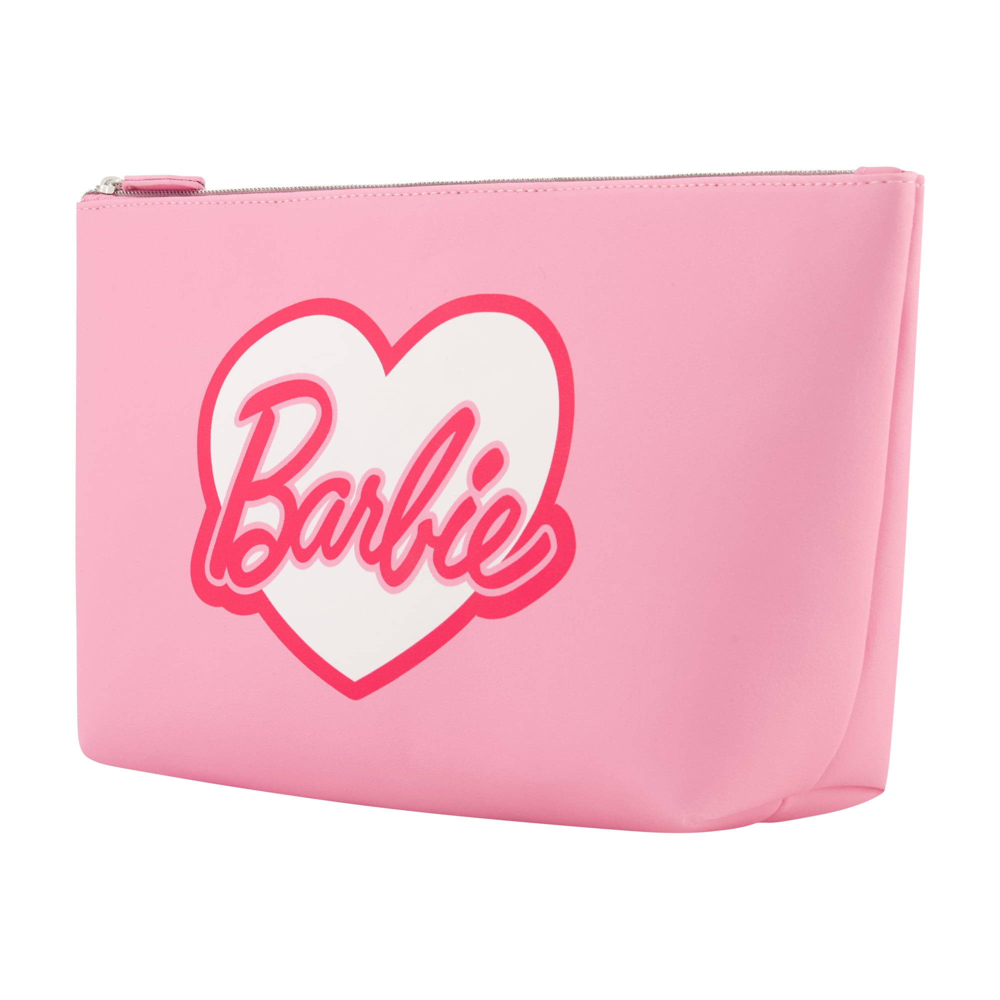 Barbie Women's Makeup Bag, Small Travel Cosmetic Zipper Pouch Organizer ...
