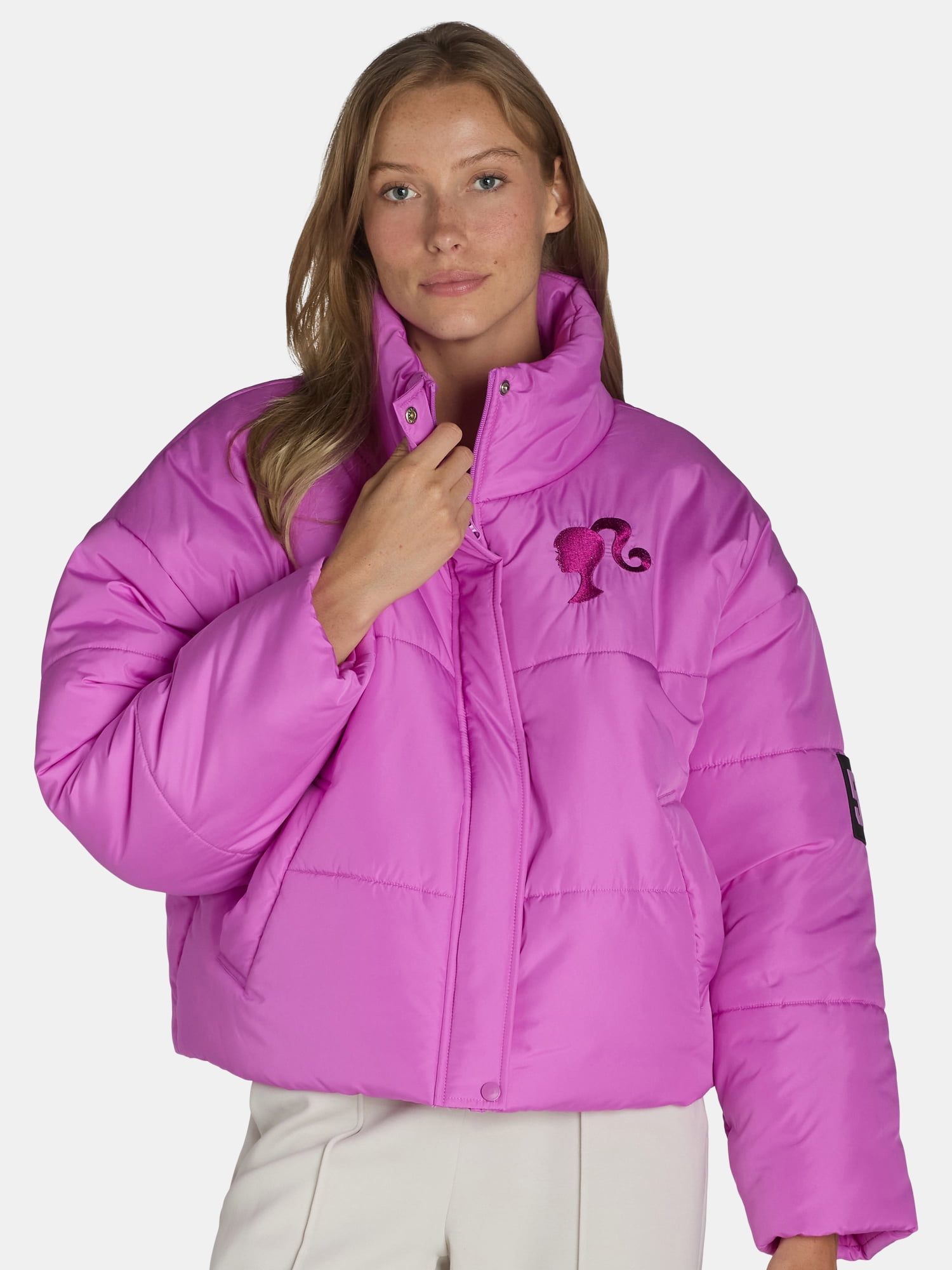 Barbie Women’s Quilted Puffer Jacket, Sizes XXS-2XL - Walmart.com